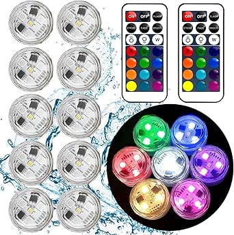 Amazon.com: Small Submersible Led Lights with Remote,Mini LED Light ...