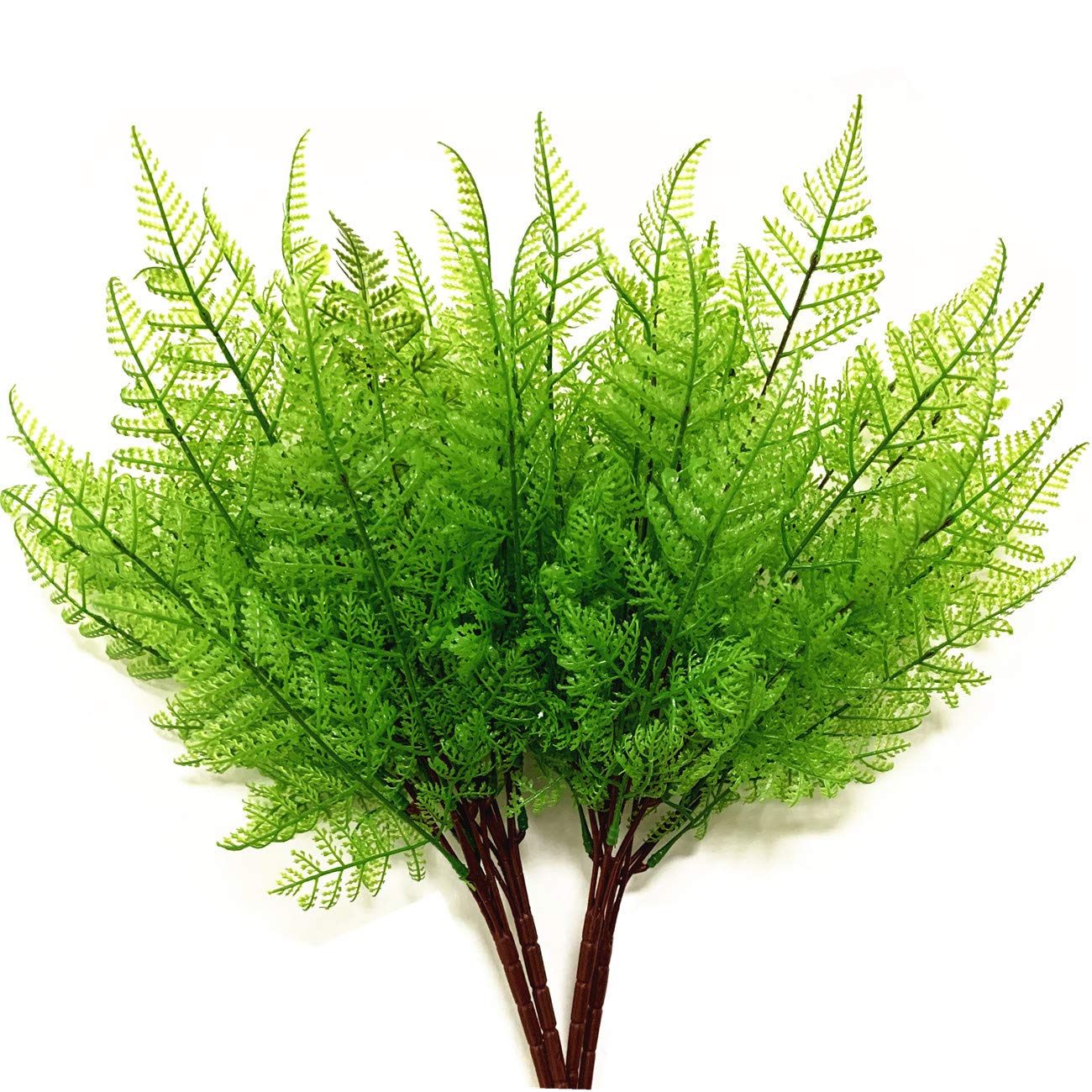 Amazon.com: Artificial Ferns Plants, Fake Fern Bushes Plastic Leaves ...