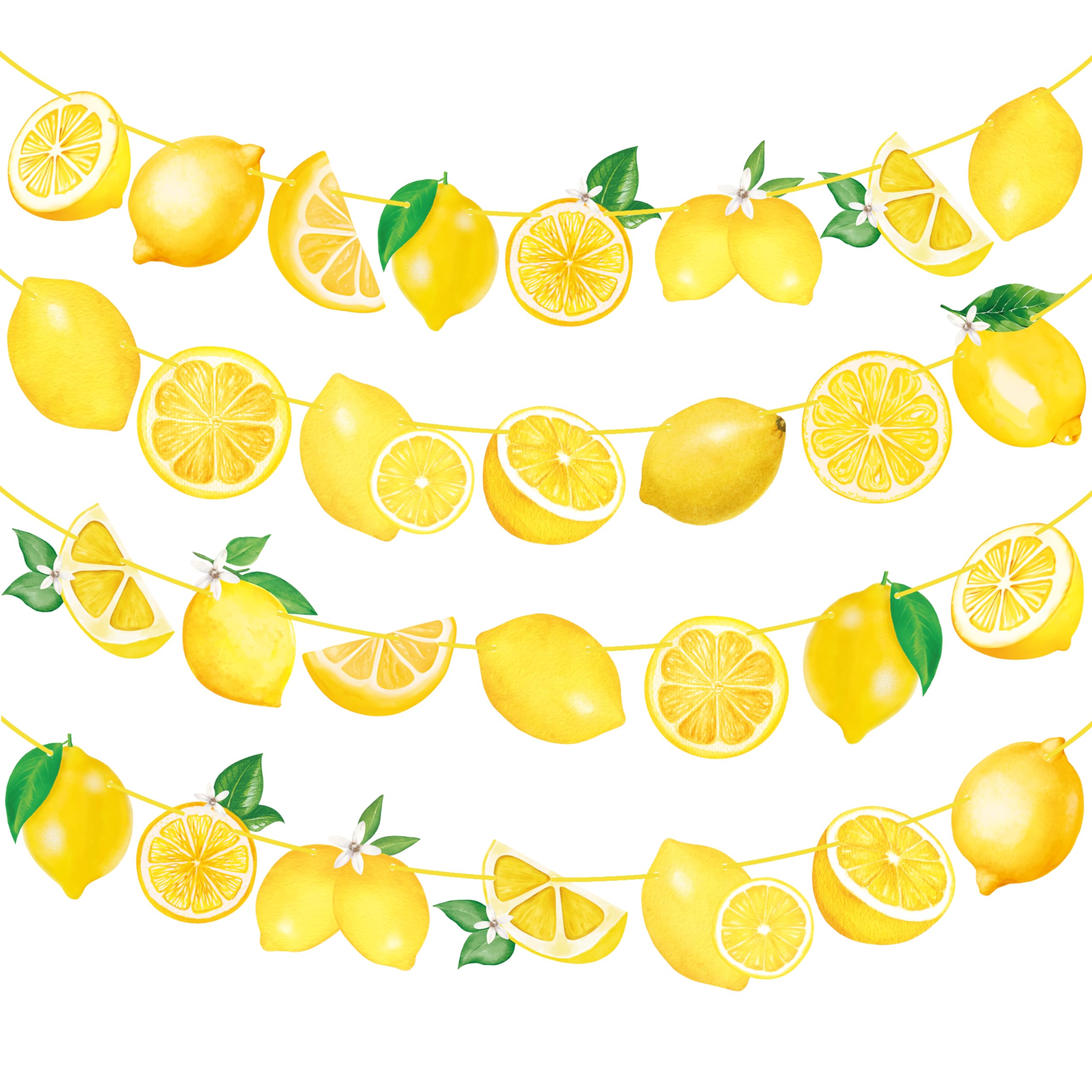 Amazon.com: Lemon Party Banners Yellow Lemon Birthday Party Decorations ...