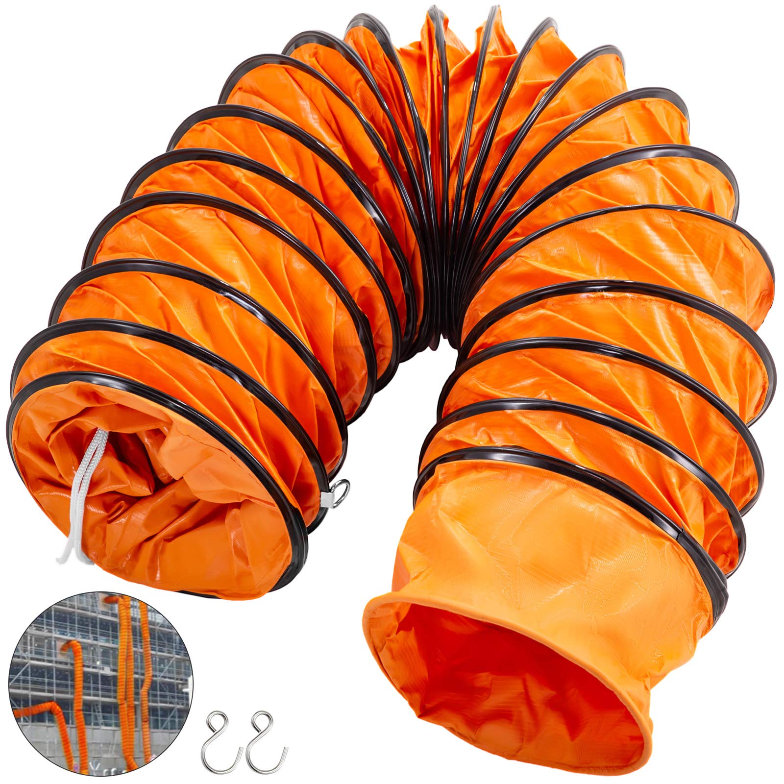 Buy FlowerW 10FT PVC Flexible Duct Ducting Industrial Portable ...