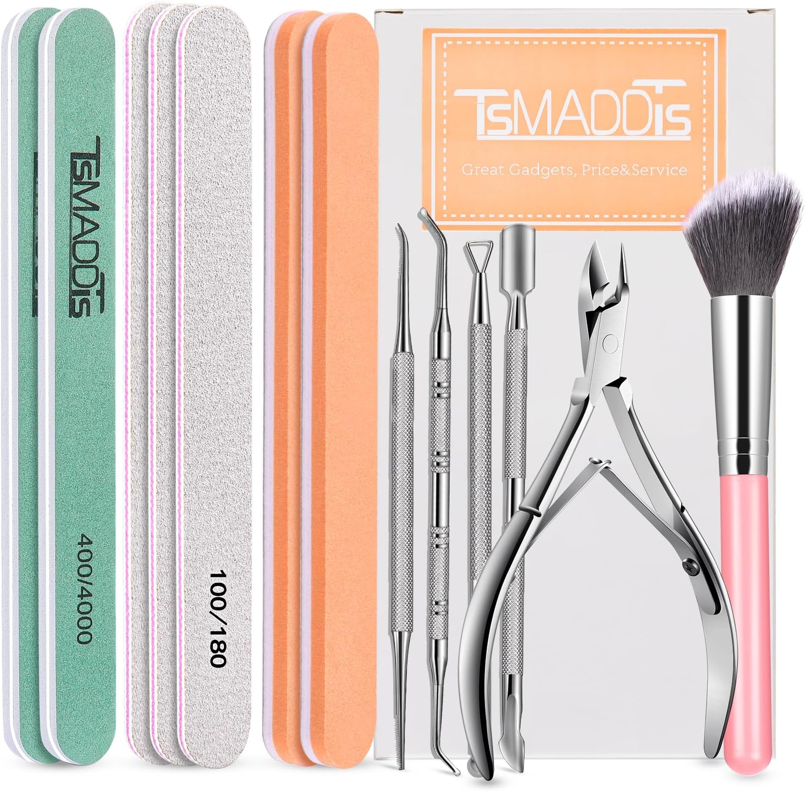 Amazon.com : TsMADDTs Nail Buffers and Files, Nail Buffer Blocks, 2PCS ...