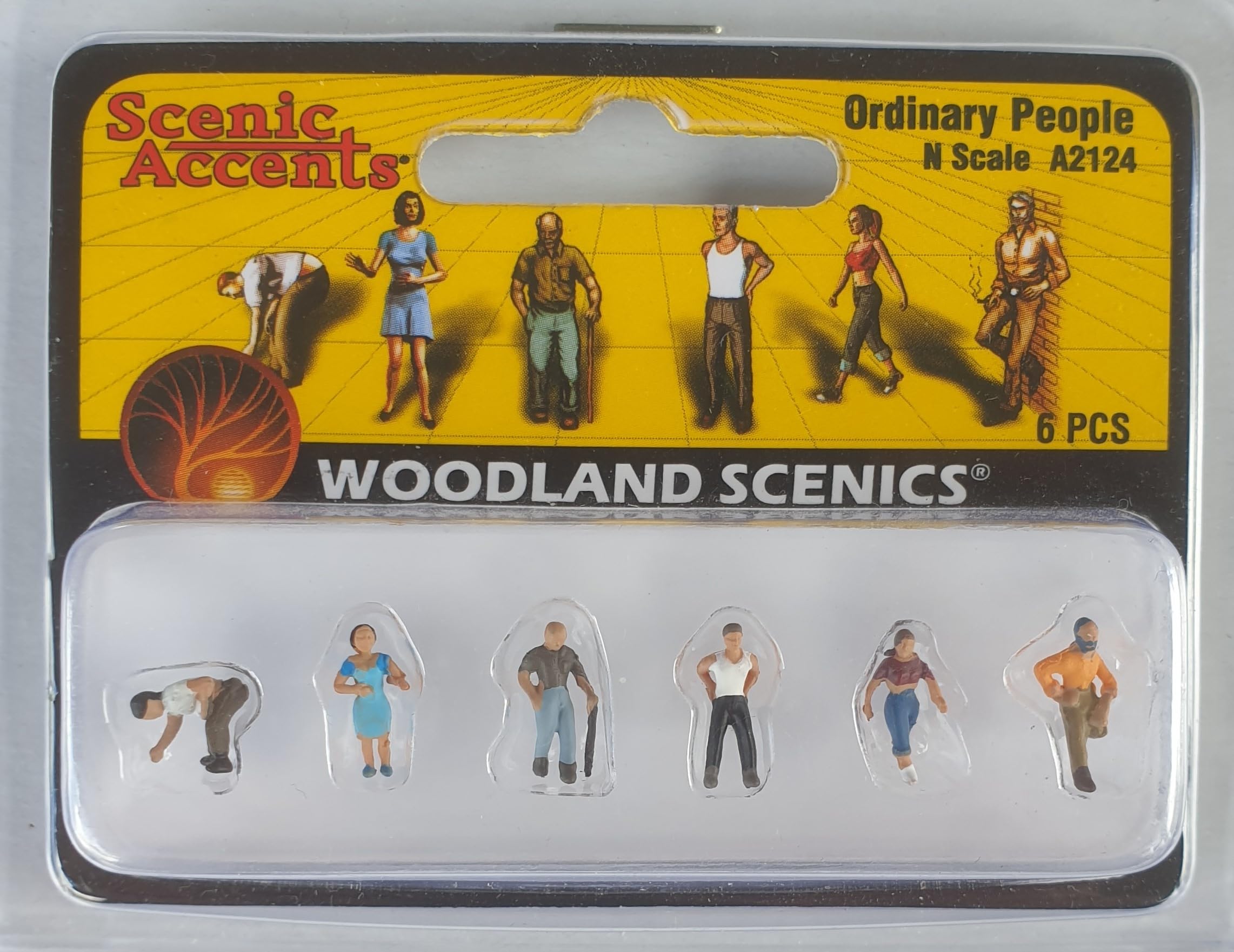 Scenic Accents Figures Woodland Scenics - Hand Painted Model People For ...
