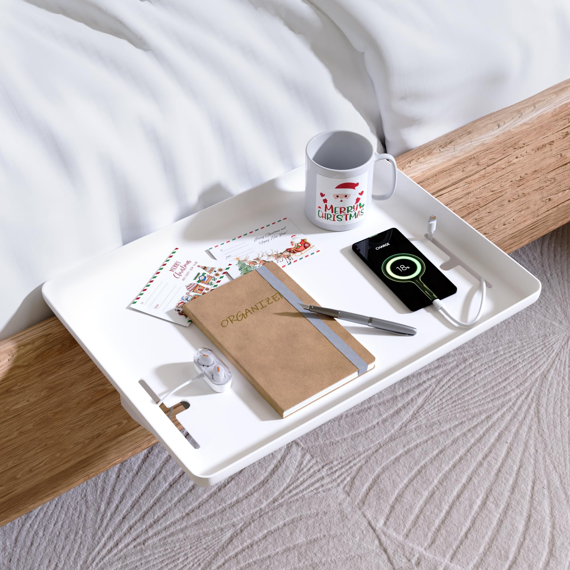 Amazon.com: FURNIinspire Bedside Shelf, Bunk Bed & Top Bunk, College ...