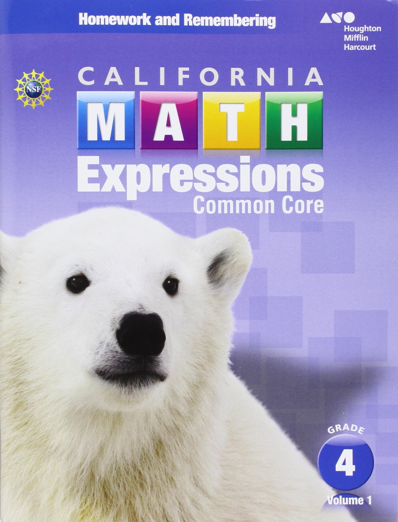 Math Expressions California Grade 4 Homework And Remembering Workbook 1 ...