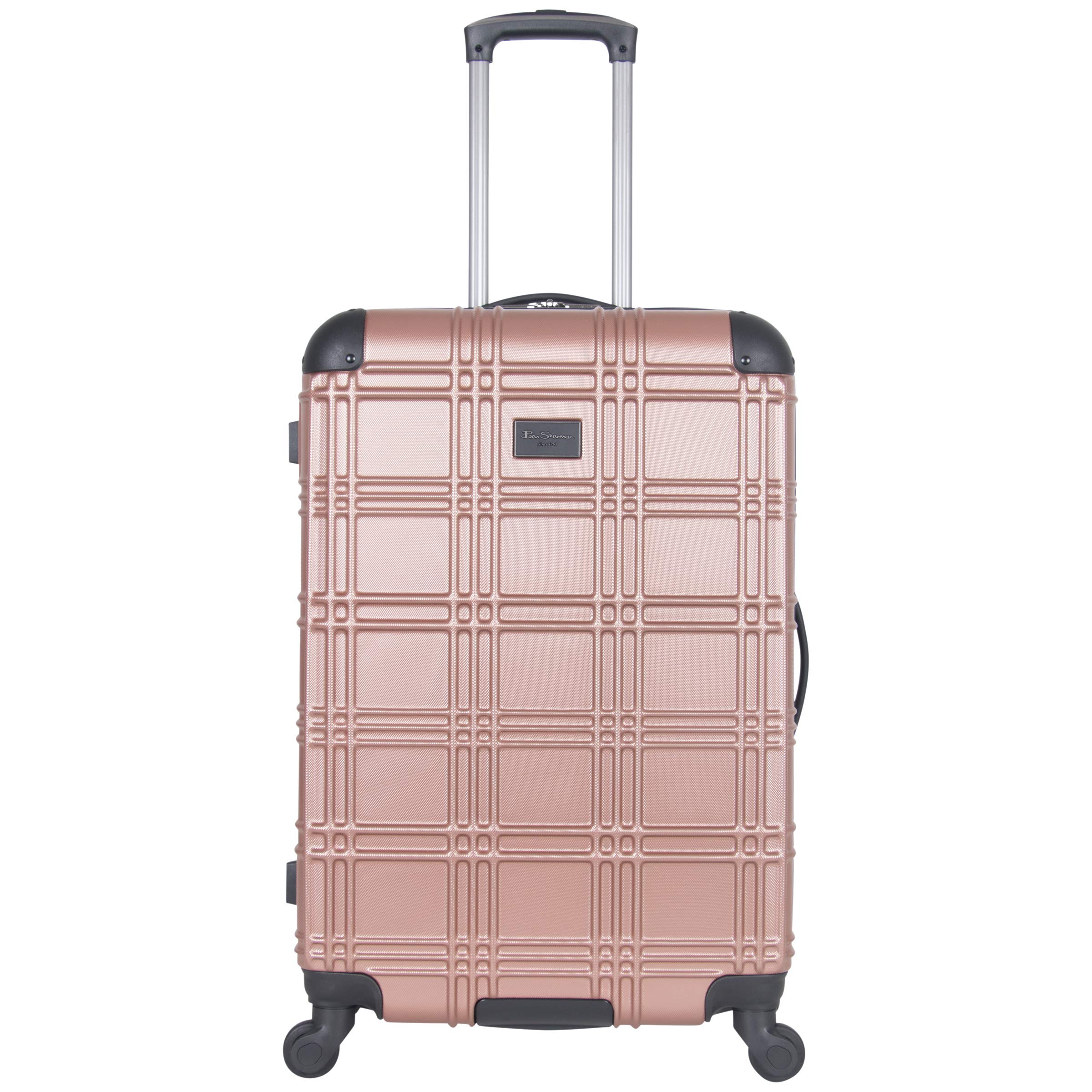 Ben Sherman Luggage Nottingham 24" Embossed PAP 4-Wheel Luggage (Rose ...
