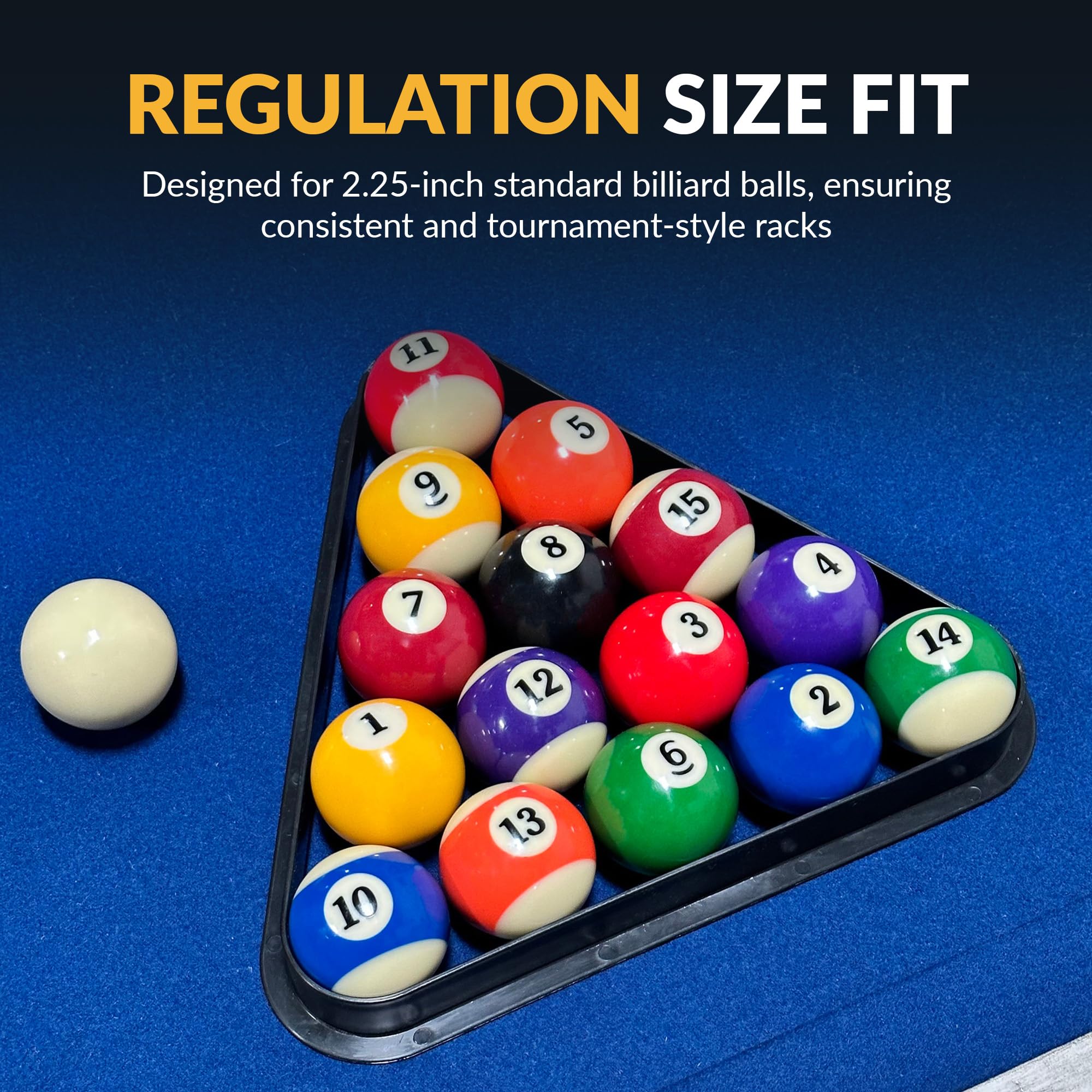 Snapklik.com : Hathaway Pool Table Triangle Rack Durable Plastic ...