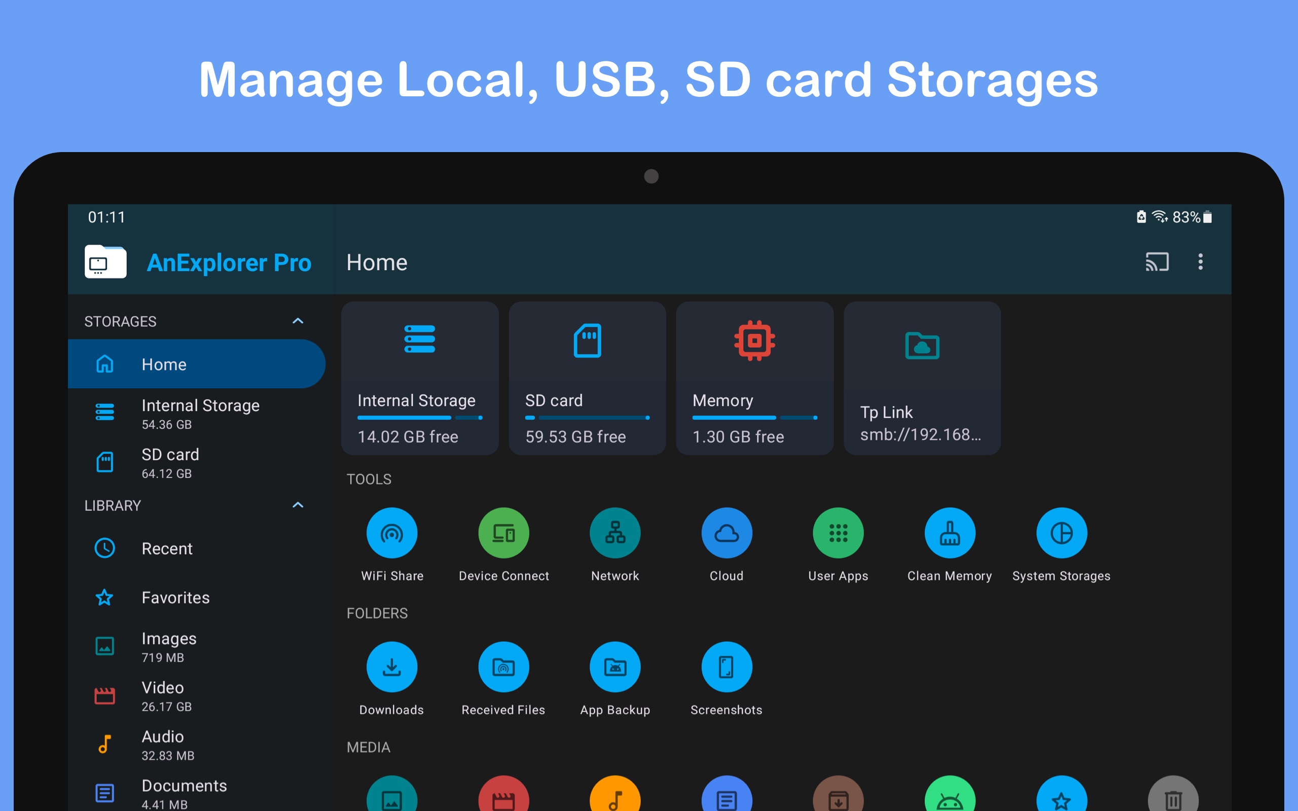 AnExplorer TV File Manager Pro - Share File Transfer, File Explorer USB ...
