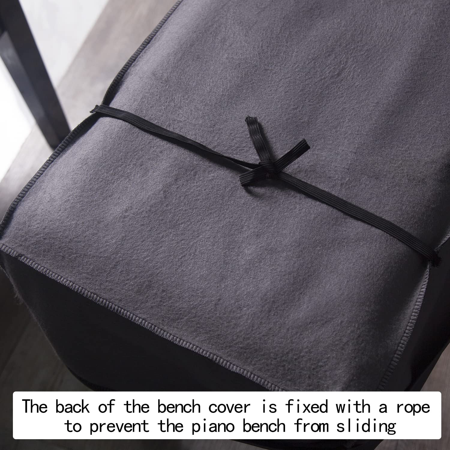 Snapklik.com : Mooson Adjustable Piano Bench Dust Cover Waterproof And ...