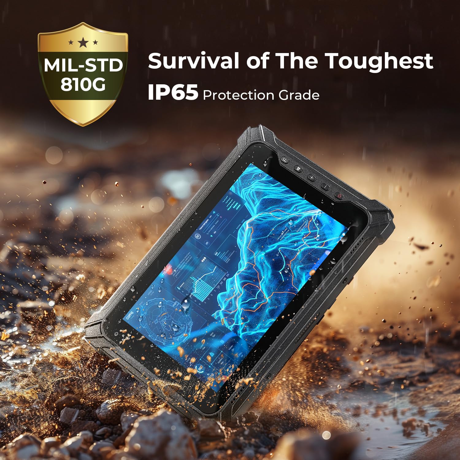 Snapklik.com : 2025 Rugged Windows Tablet IRT06, 8" Windows 11 Pro, 8GB ...
