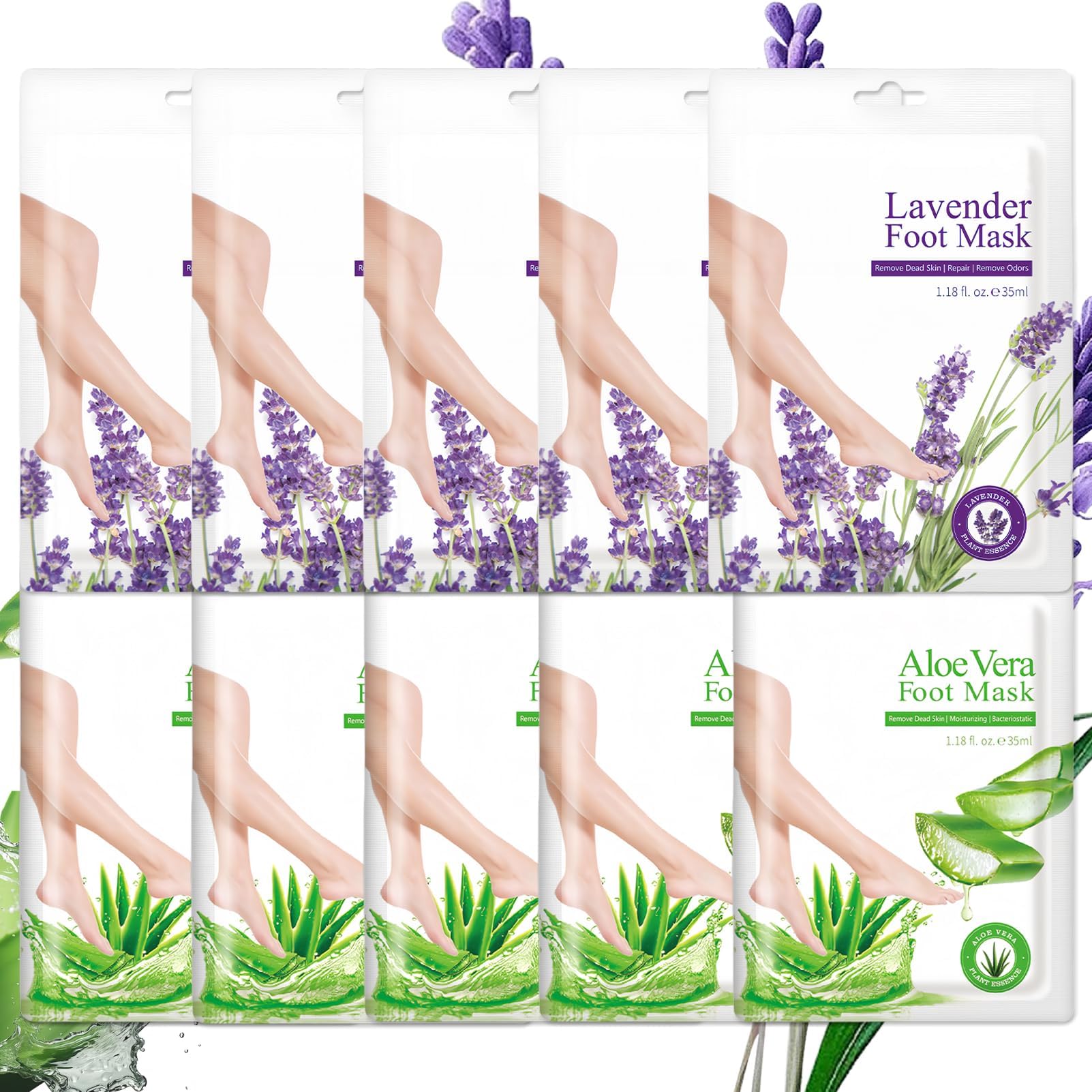 Amazon.com: SULADEC Moisturizing Foot Mask with Shea Butter and Goat ...