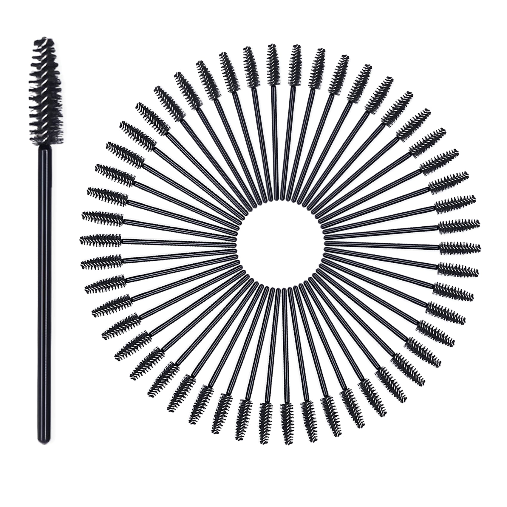 zoerbufan Disposable Eyelash Brushes [50 Pack], Eyelash Brush Makeup Tools for Lash Extensions ...