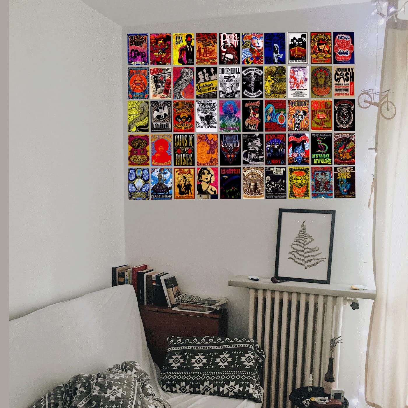 Buy XINJIANJQIN 50PCS Vintage Rock Wall Collage Kit ,Retro Music Room ...
