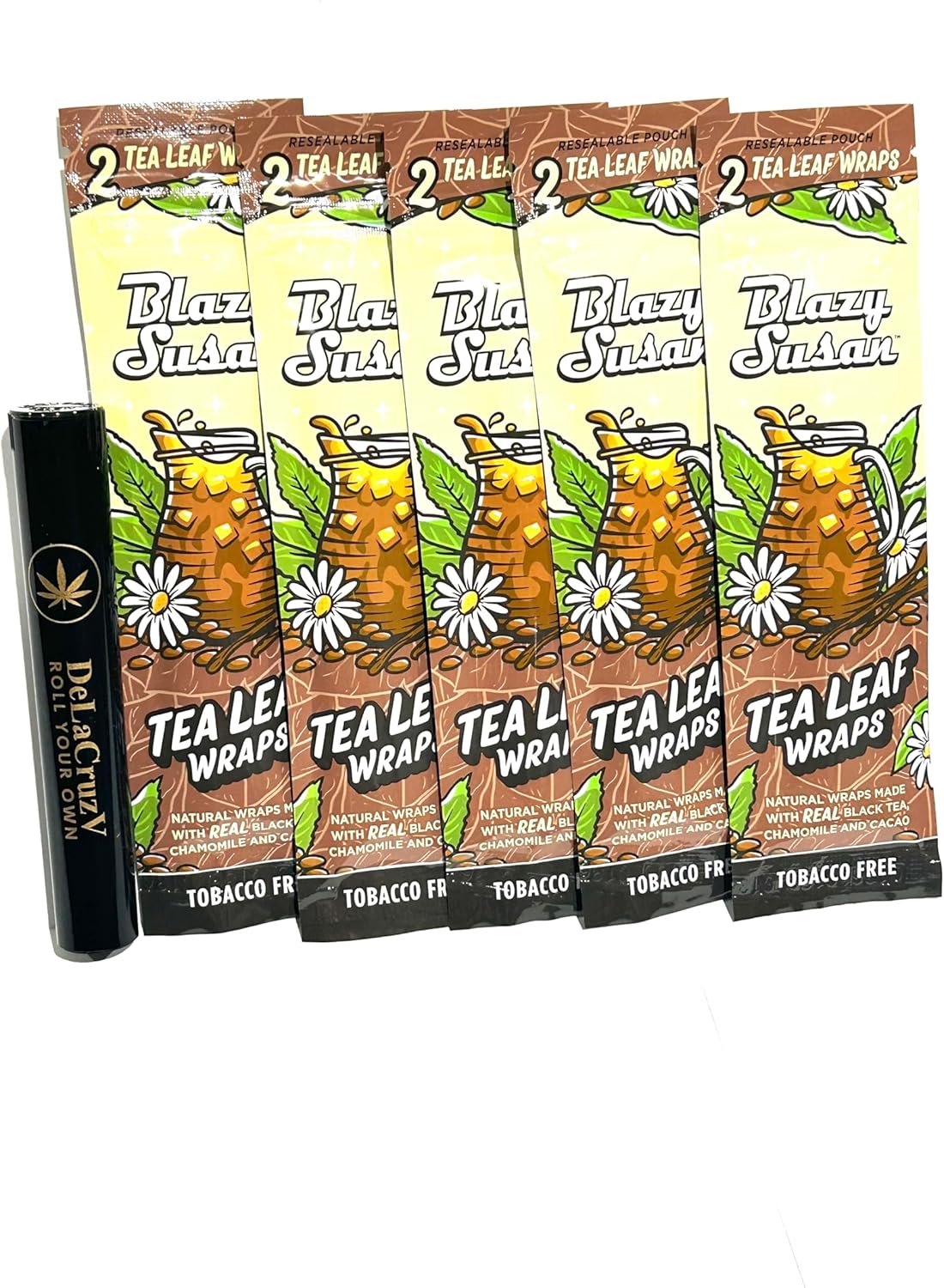 Amazon.com: Blazy Susan Tea Leaf Wraps 5 Packs with DeLaCruzV Tube ...