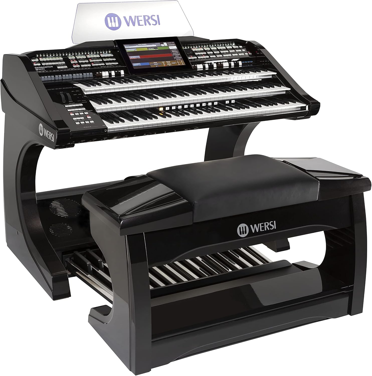Wersi Pergamon OAX1000LS Organ Black Metallic Electronic Organ, 76 Keys ...