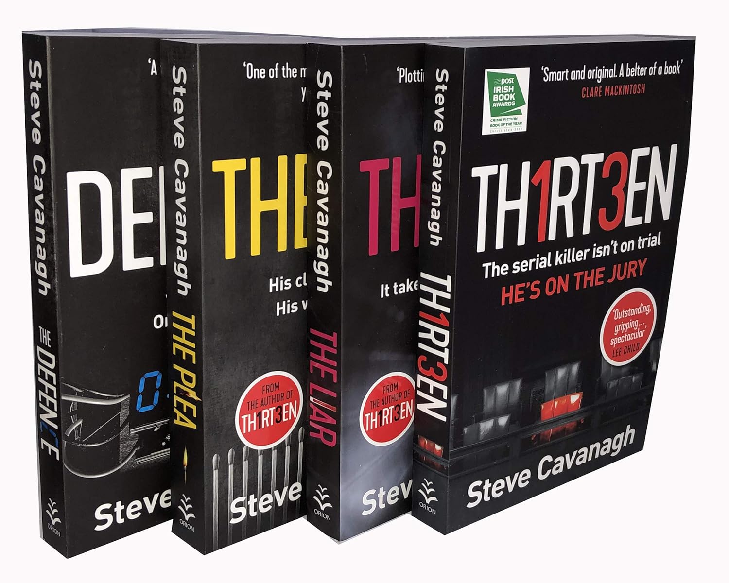 Steve Cavanagh The Eddie Flynn Series 4 Books Collection Set ( TH1RT3EN, The Liar, The Plea, The ...