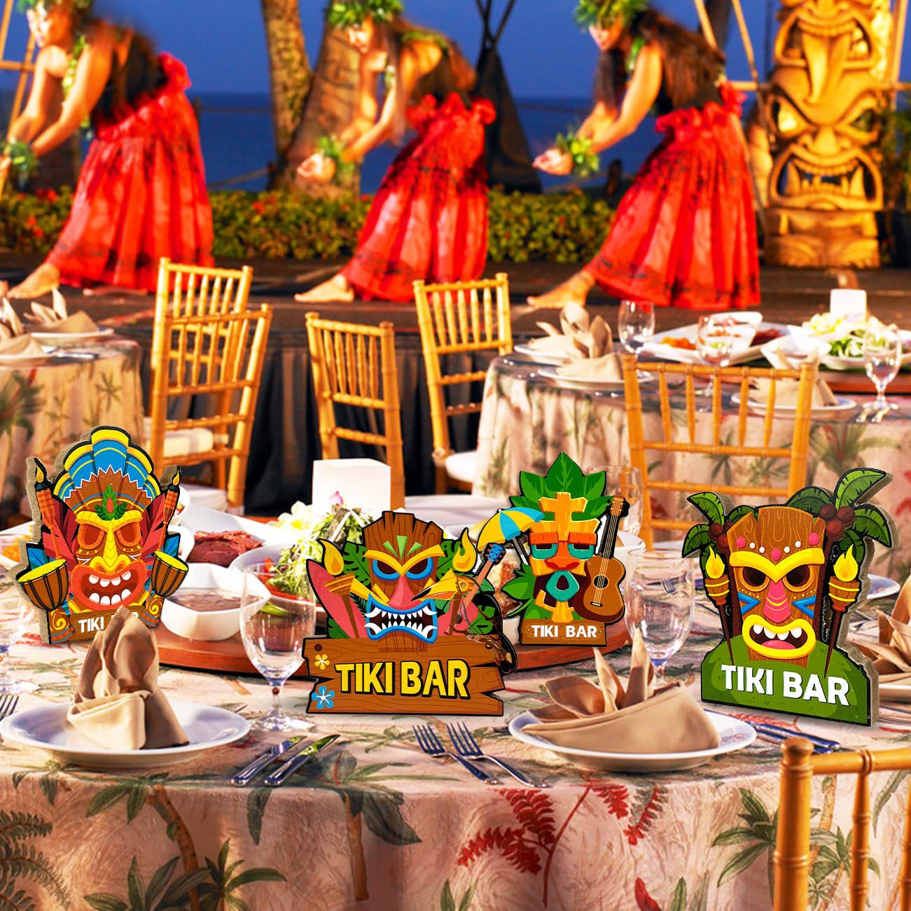 Tiki Bar Party Printables Hawaiian Tiki Luau DIY Party Ideas & Free