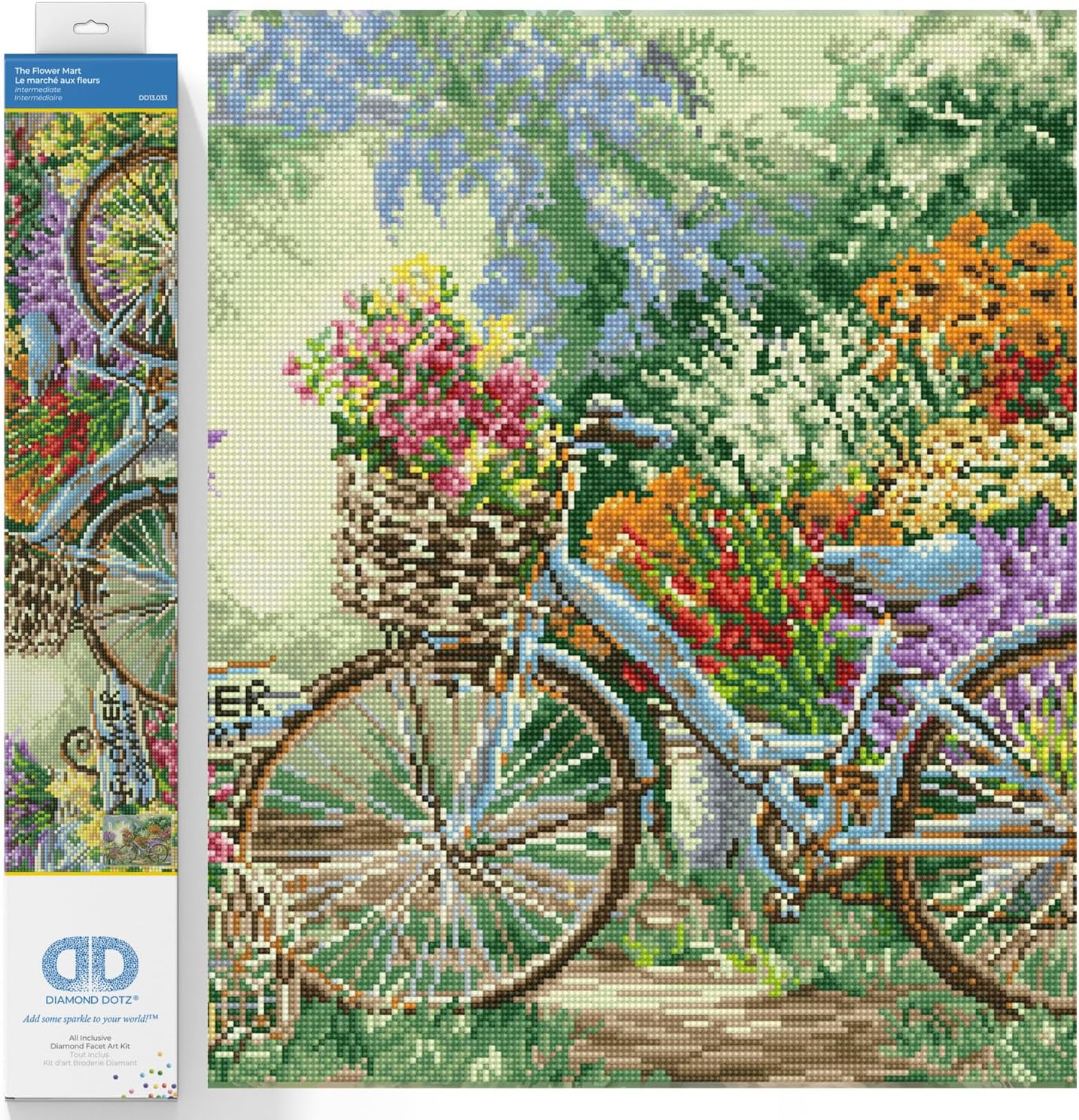 Amazon.com: DIAMOND DOTZ The Flower Mart Diamond Painting Kits for ...