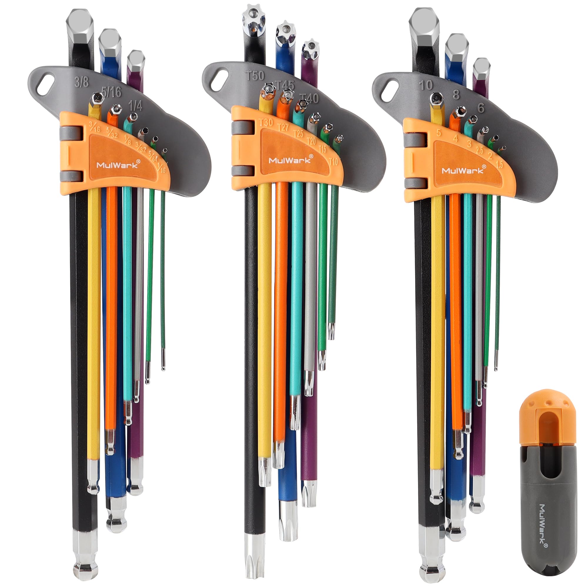 Snapklik.com : MULWARK 28-Piece Allen Wrench Set
