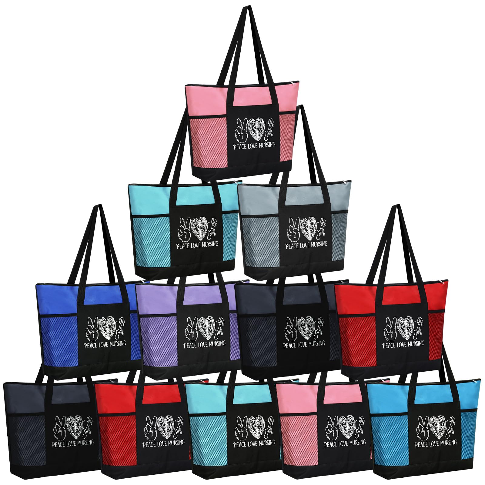 Amazon.com: Talltalk 16 Pcs Nurse Tote Bags for Women Employee ...