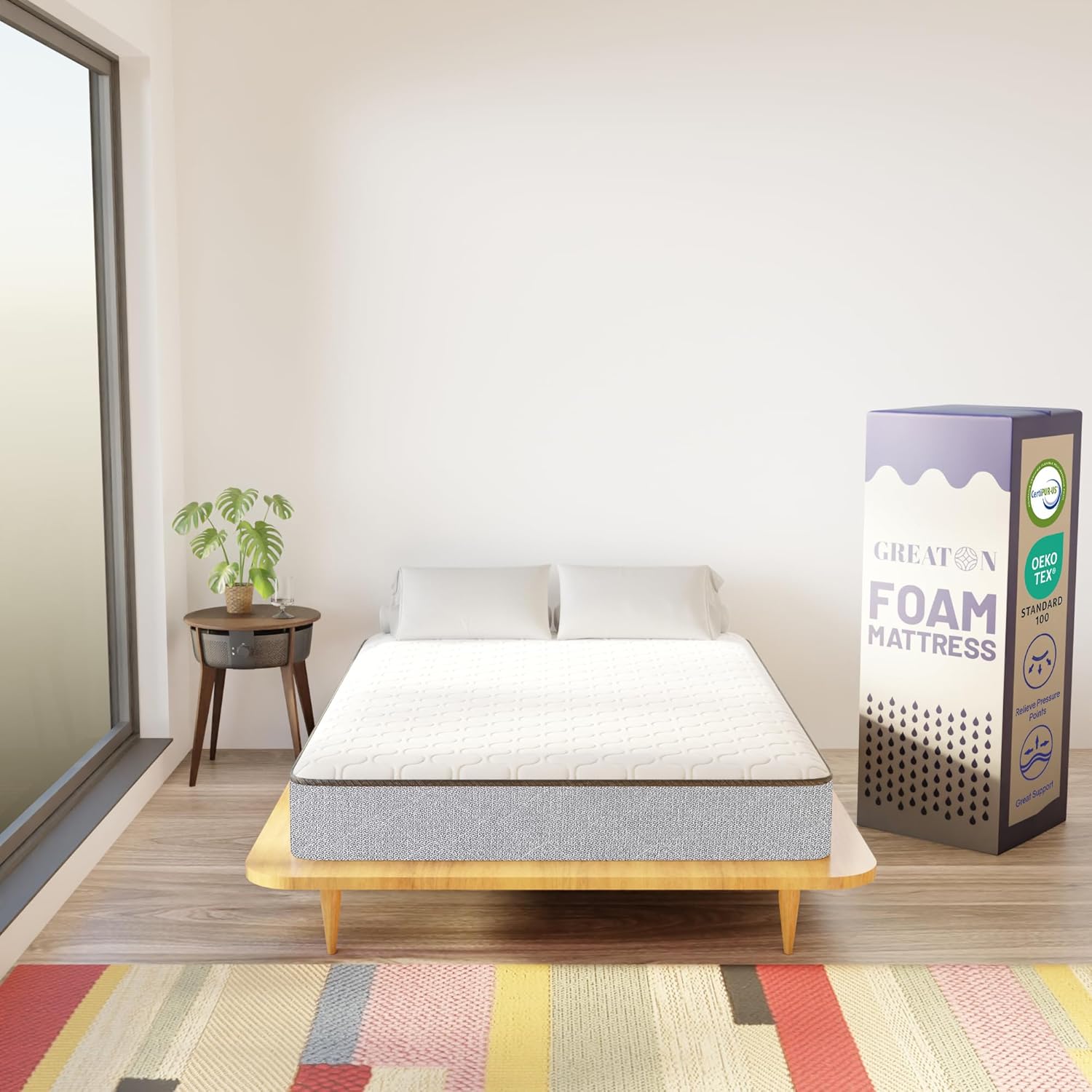 Amazon.com: Greaton, 5-Inch Medium Firm High Density Foam Mattress ...