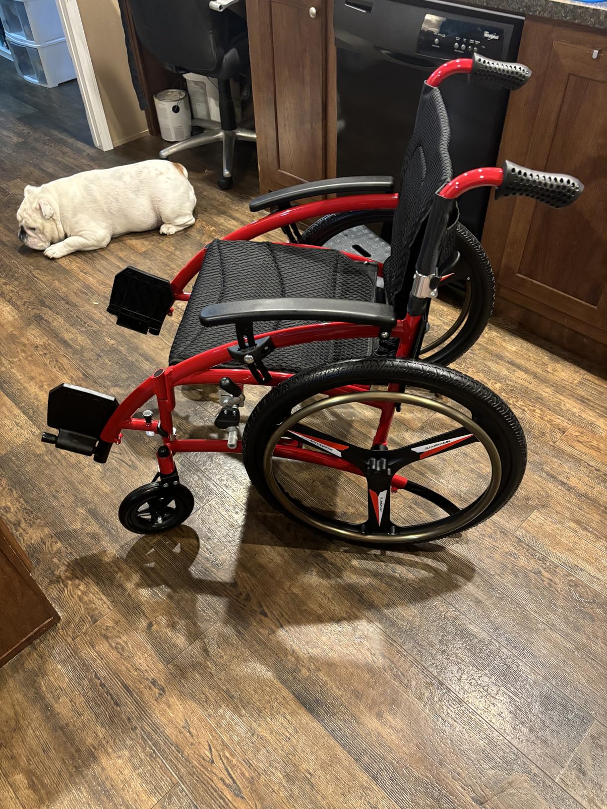 $19/mo - Finance Sports Wheelchair for Adult, Folding Ergonomic ...