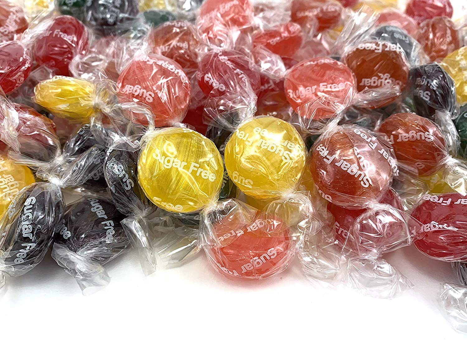 Crazyoutlet Assorted Sugar Free Fruit Buttons Hard Candy Individually ...