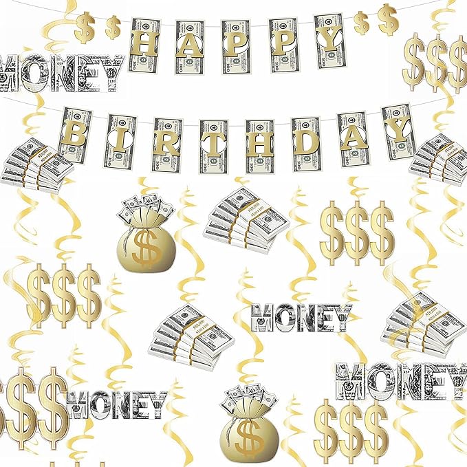 Amazon.com: YiiiGoood Money Theme Decoration KIT Bill Dollar Signs ...