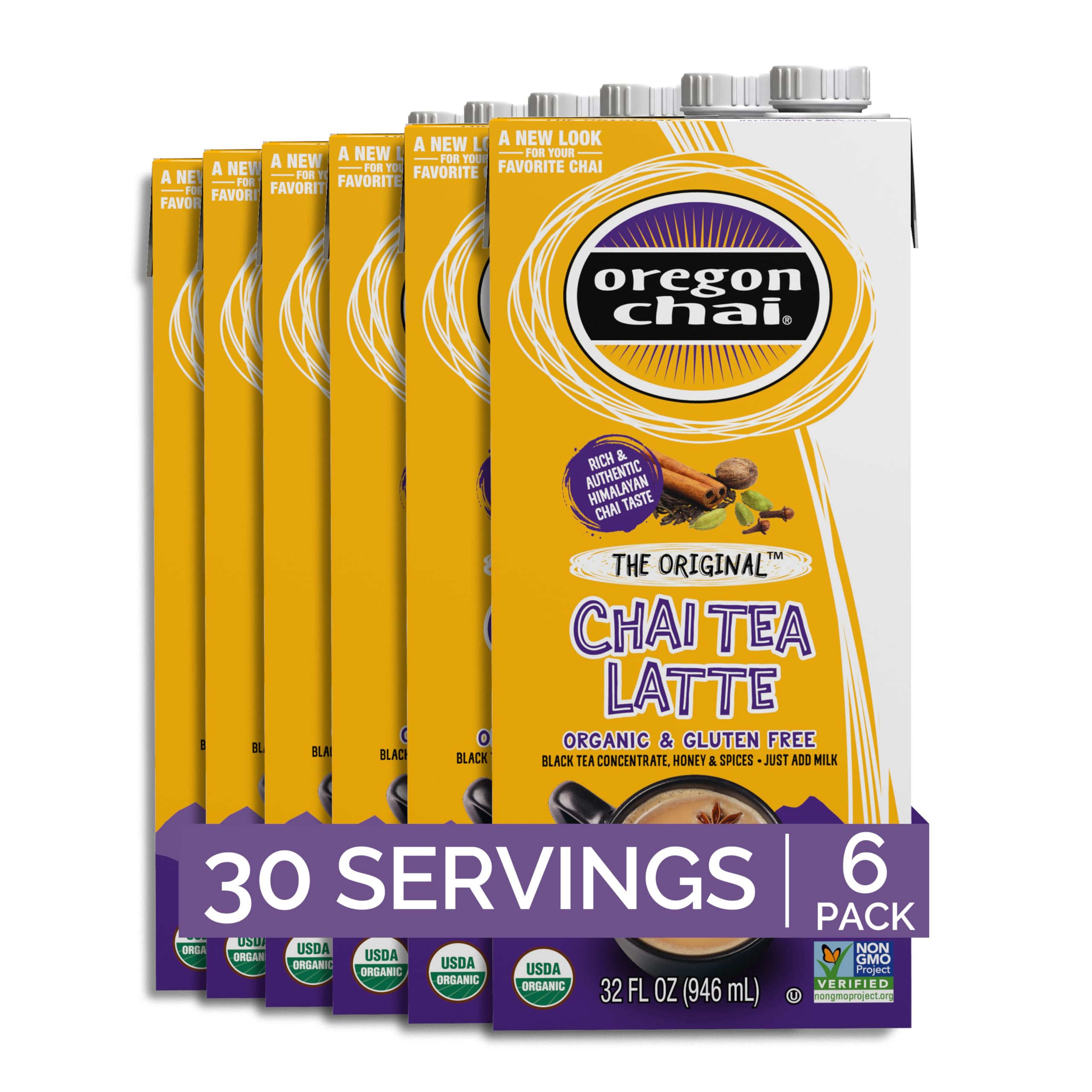 Amazon.com : Oregon Chai Original Chai Concentrate, 32 Fluid Ounce ...