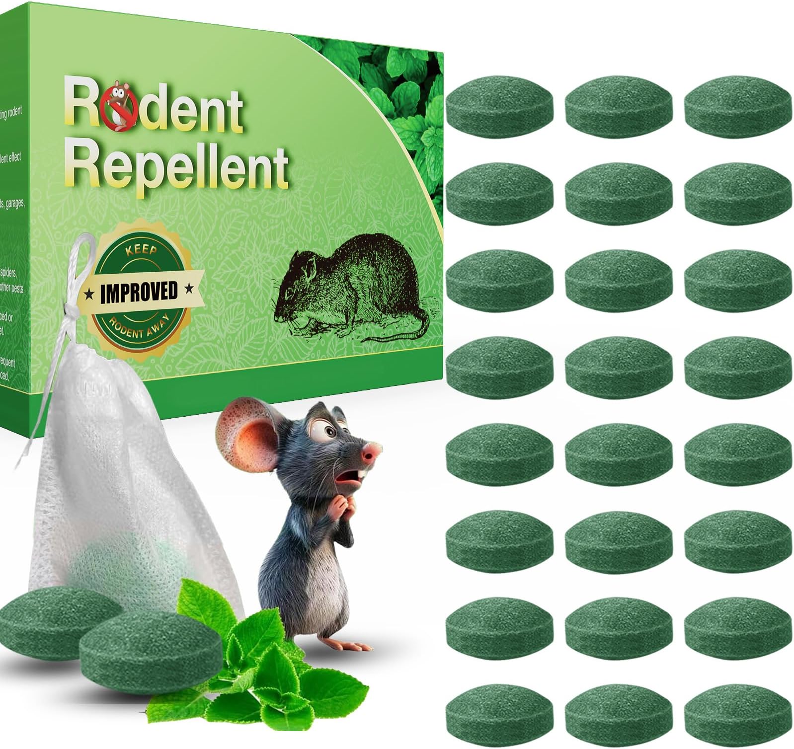 Amazon.com: 24P Rodent Mice Repellent, Peppermint Oil to Repel Mice and ...