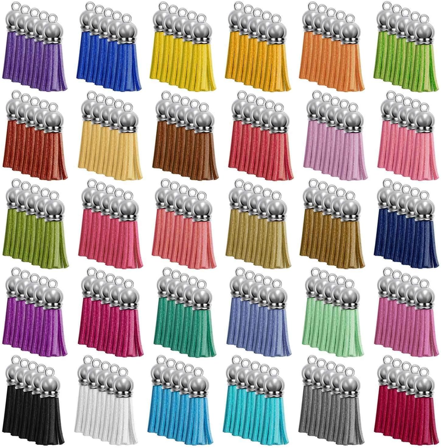 Amazon.com: Cridoz 300pcs Tassels for Jewelry Making, Keychain Charms ...