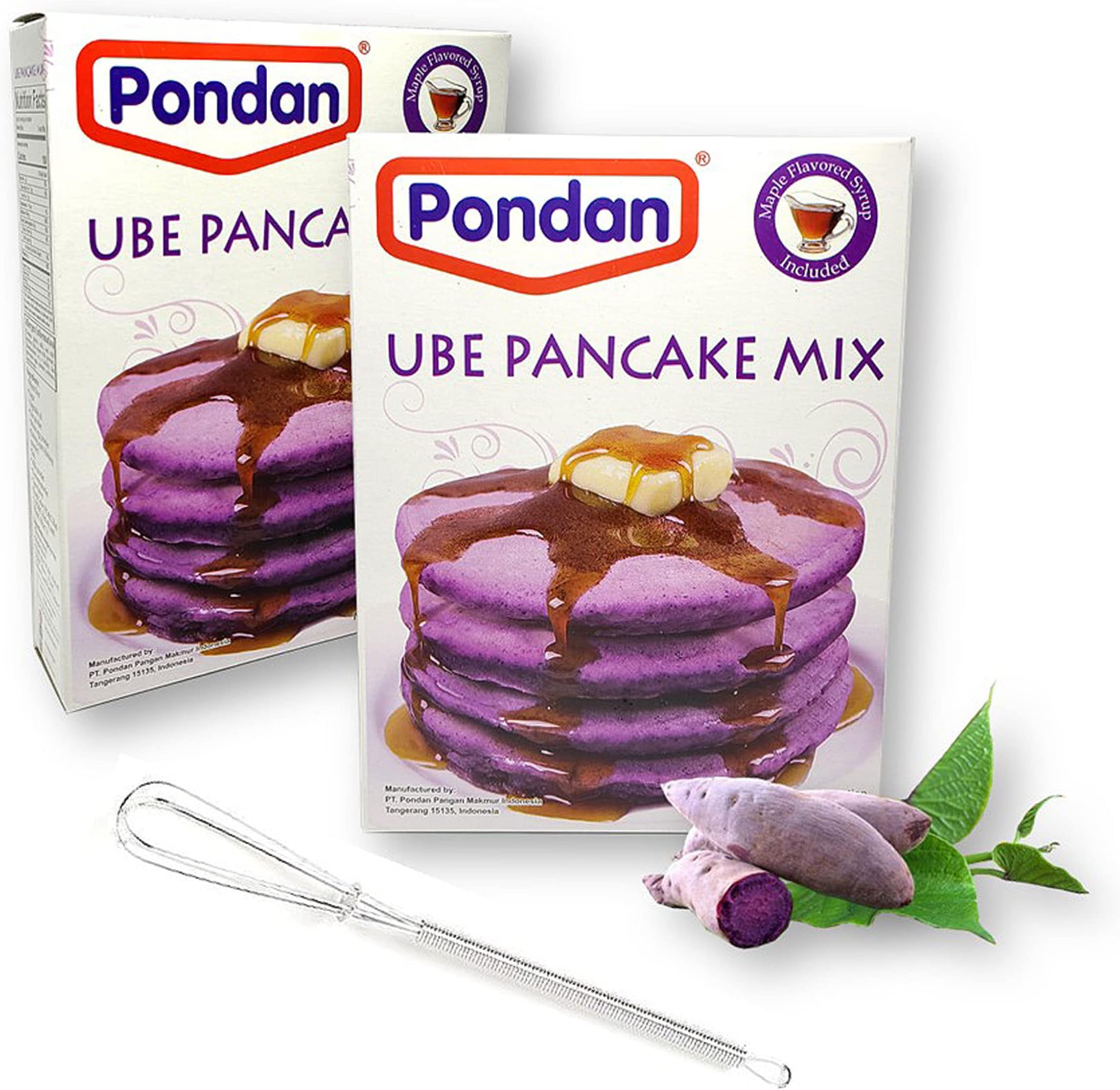 Amazon.com: Pondan Ube Pancake Mix with Maple Flavored Syrup Set 8.818 ...