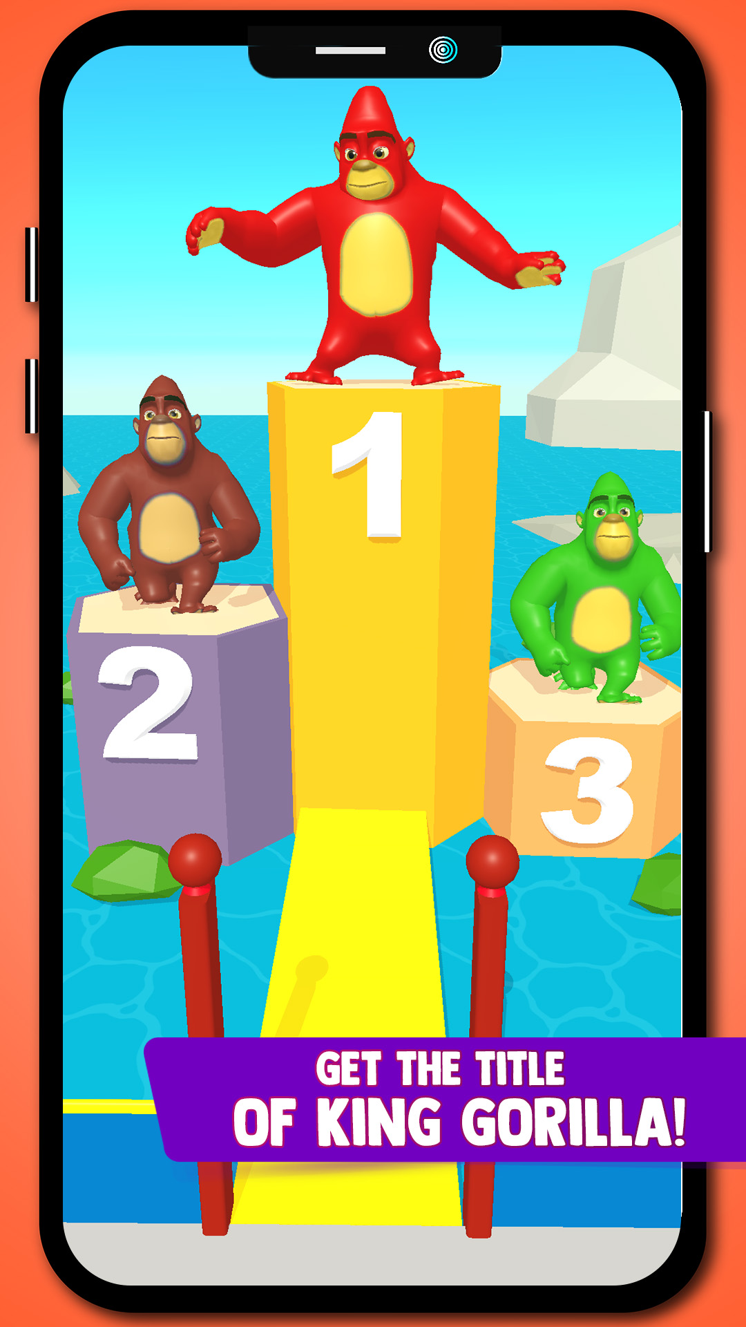 Gorilla Rush Race Bridge Runner 3D: Super King Gorilla Muscle Racing ...