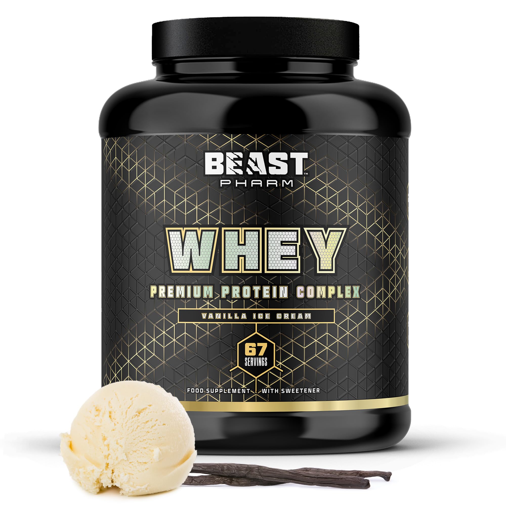 Beast Whey Protein Powder Protein Shake Huge 2kg 67 Servings ...