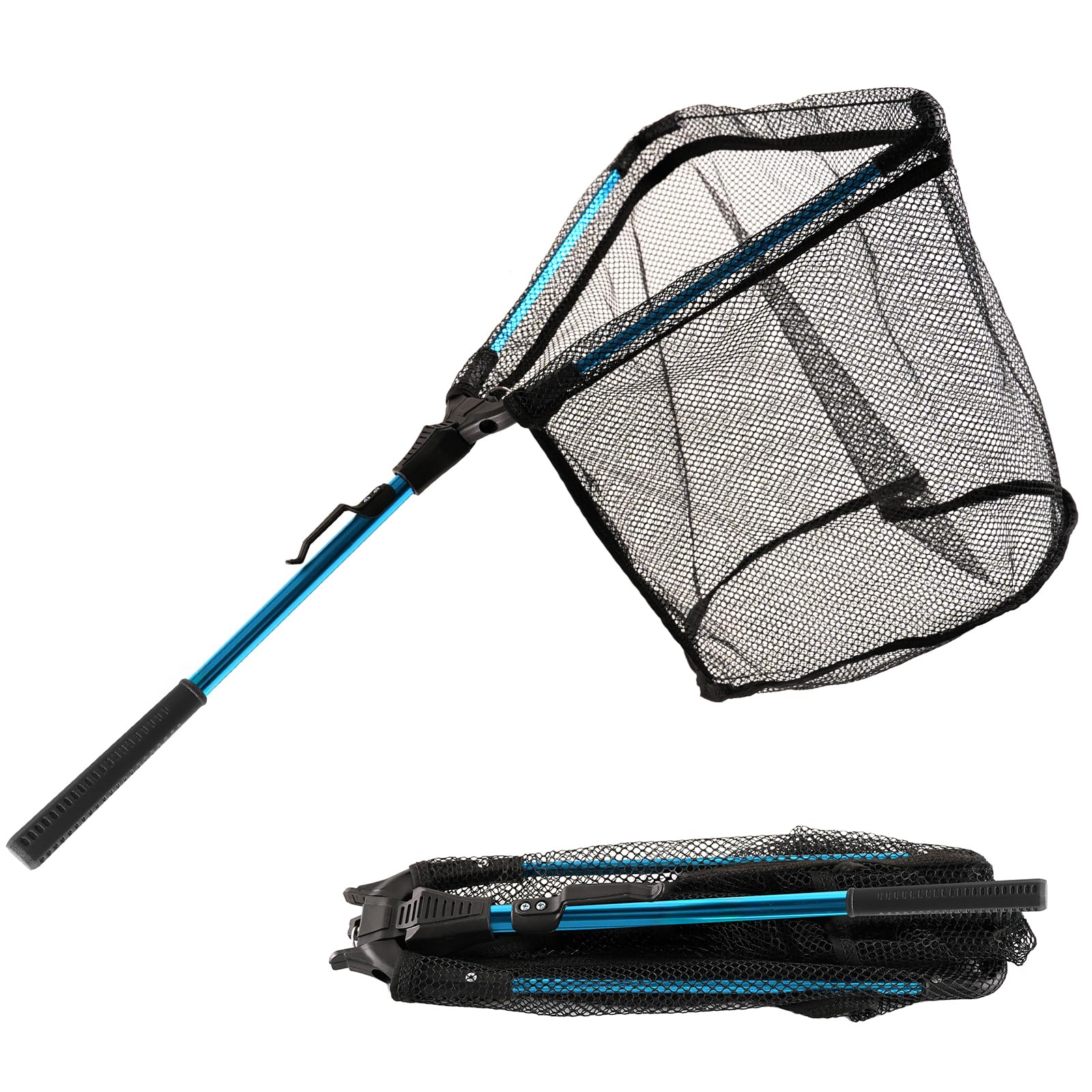 Fishing Gear Telescoping Fishing Net - Foldable Landing Net For Fresh ...