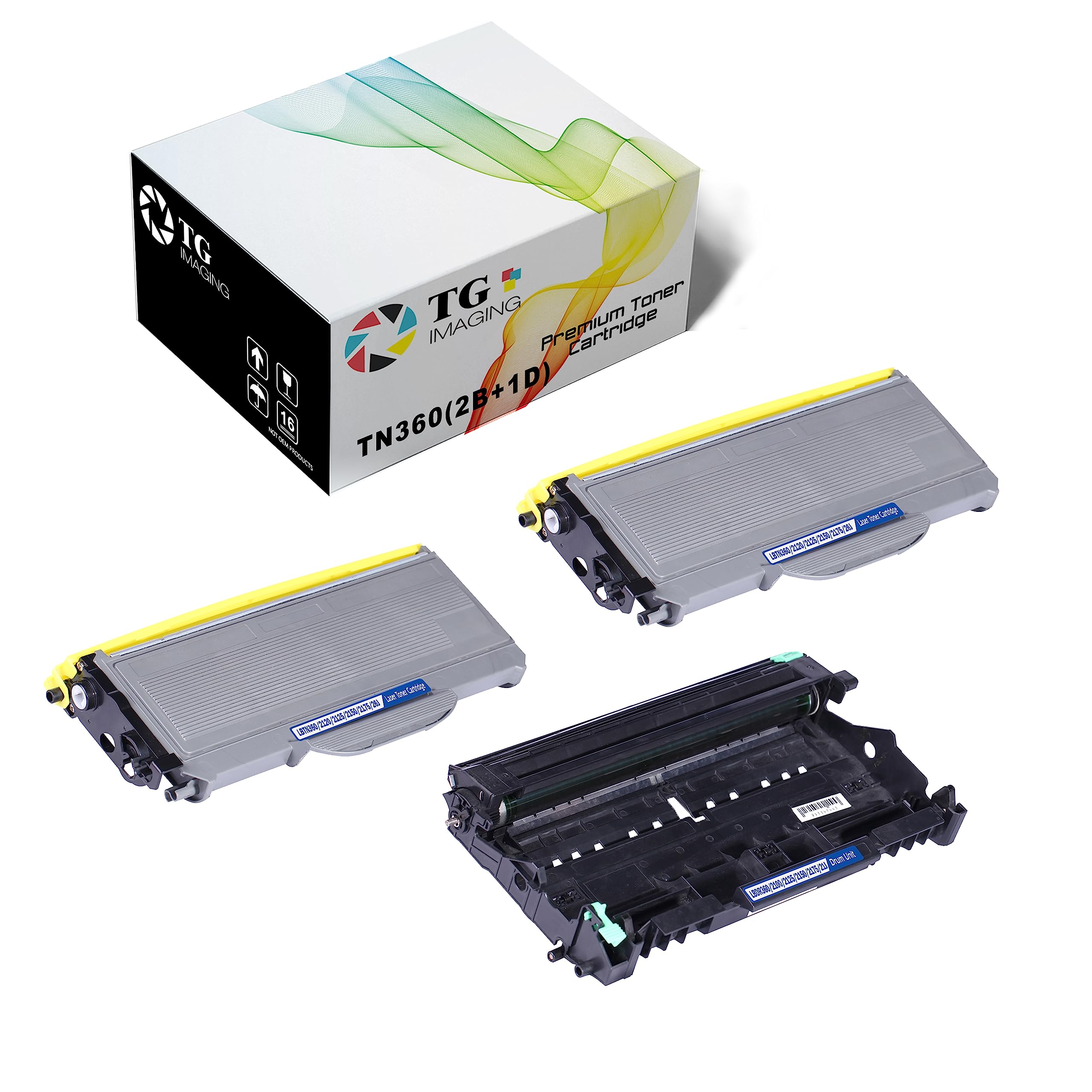 Amazon.com: TG Imaging 3-Pack Compatible Replacement for Brother TN360 DR360 Toner Cartridge ...