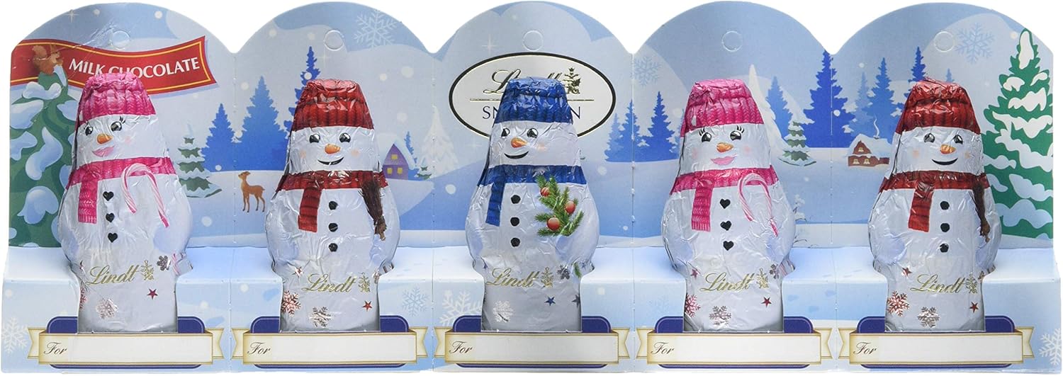 Lindt Mini Snowmen Milk Chocolate Figures, 50g : Amazon.co.uk: Grocery