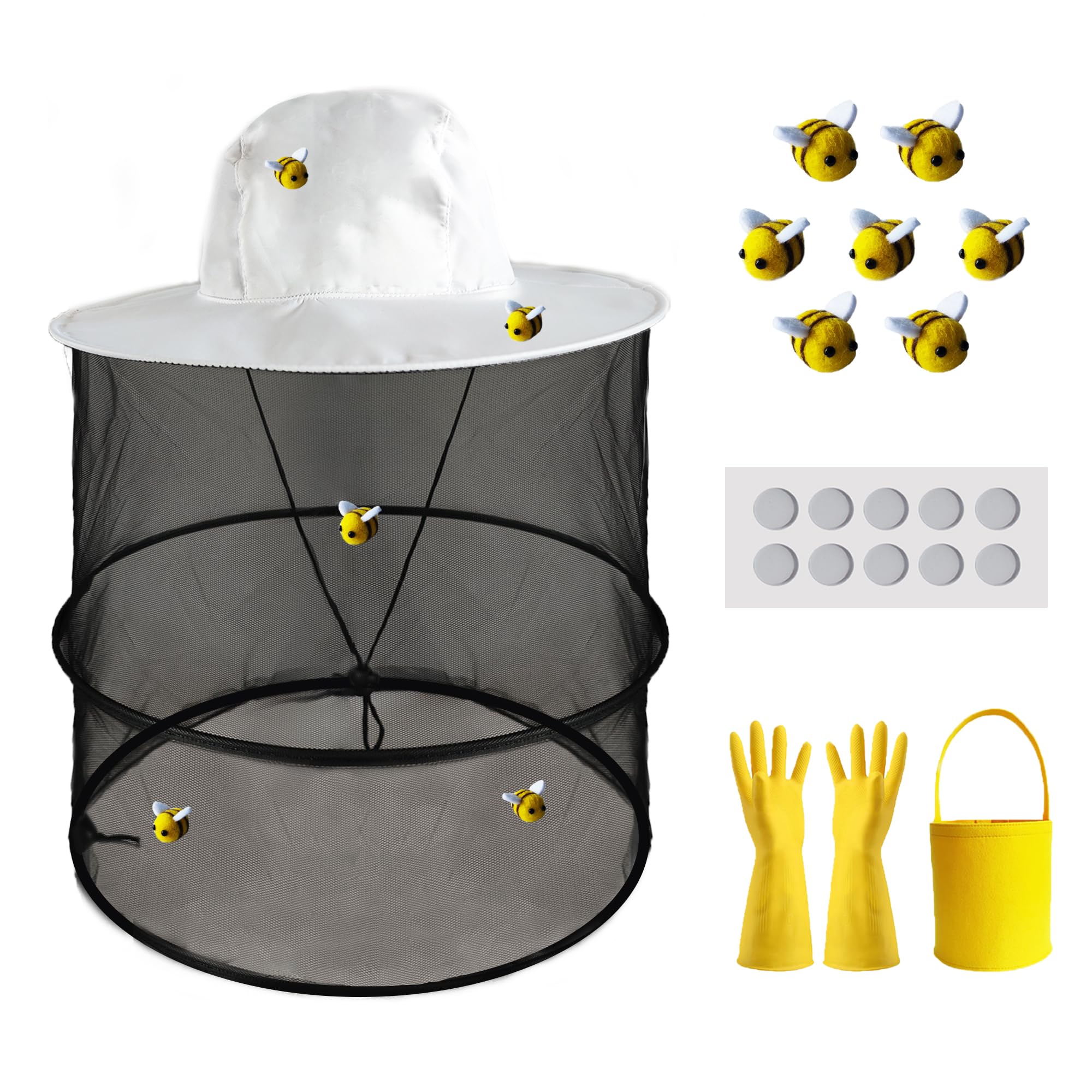 Amazon.com: 20 Pcs Beekeeper Set Includes 1 Pcs Beekeeper Veil Hat 7 ...