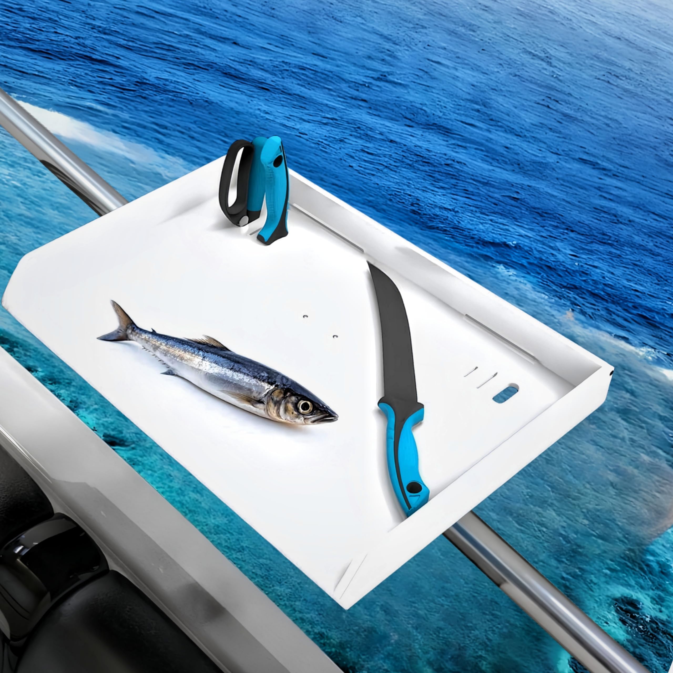 Amazon.com: EDSRDPLT Adjustable Boat Bait Cutting Board – 360° Rotating ...