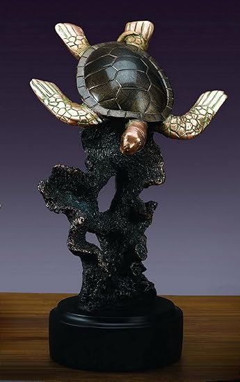 Amazon.com: Large Sea Turtle Statue - Figurine : Home & Kitchen