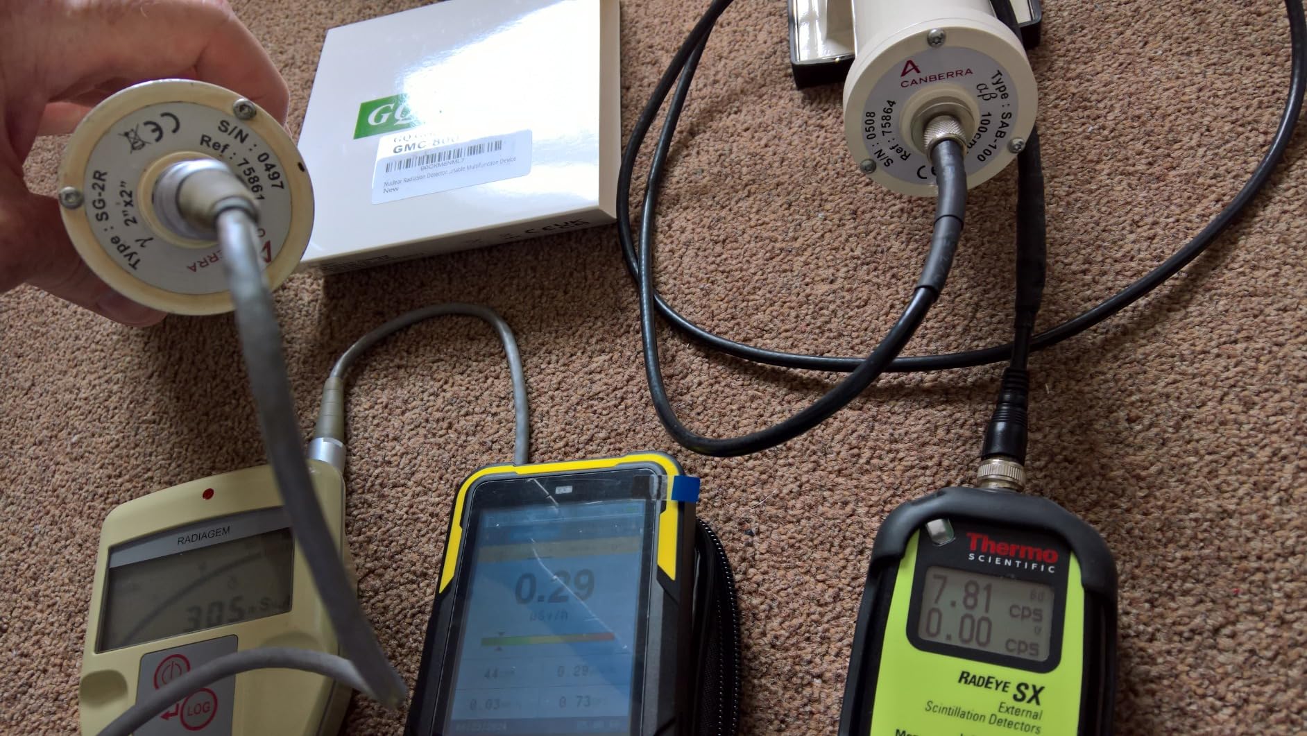 Nuclear Radiation Detector GQ GMC-800 Geiger Counter USA Design Product ...