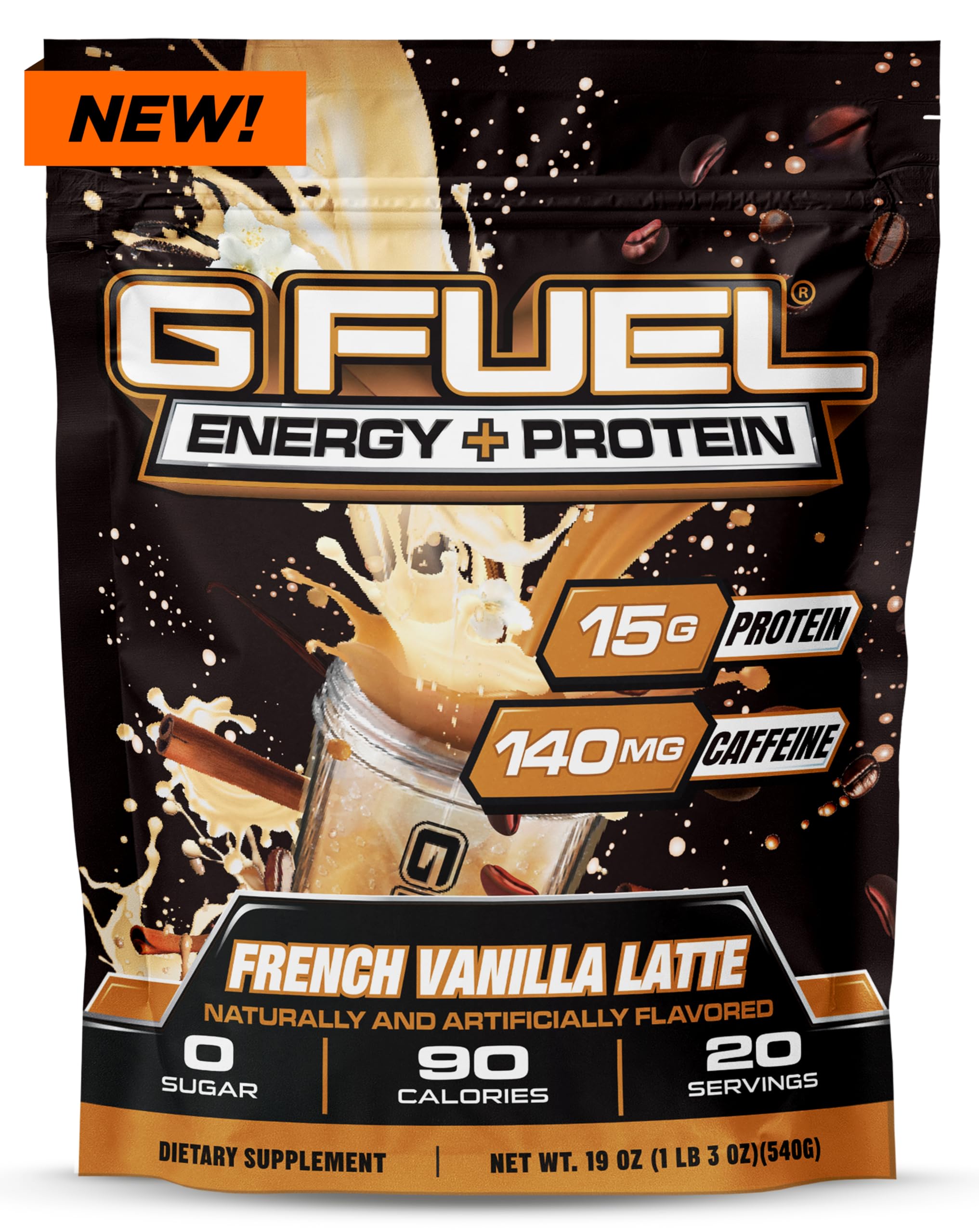 Amazon.com: G Fuel Protein + Energy Drink Powder, Pre Workout Caffeine ...