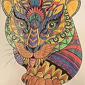 Amazing Animals: Adult Coloring Book, Stress Relieving Mandala Animal ...