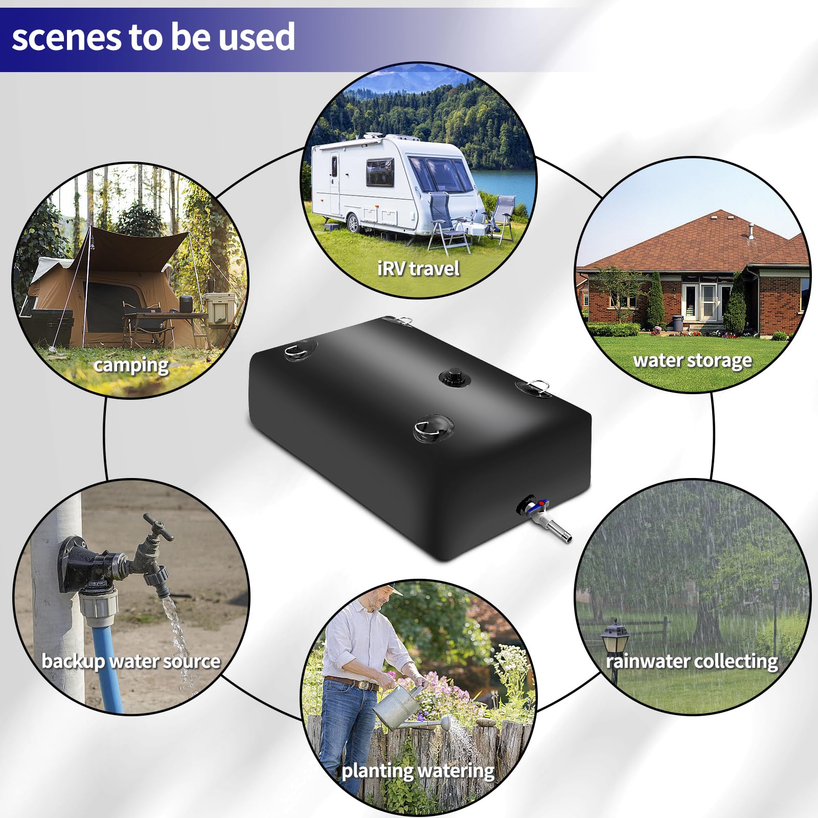 Snapklik.com : Large Capacity Water Storage Bladder Containers, Bladder ...