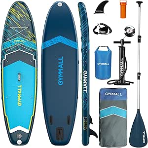 GYMMALL Paddle Board, Inflatable Stand Up Paddleboard for Adults ...