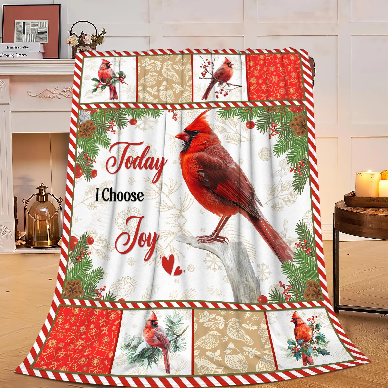 Amazon.com: Cardinal Blanket Soft Cozy Red Bird Throw Blanket Gifts for ...