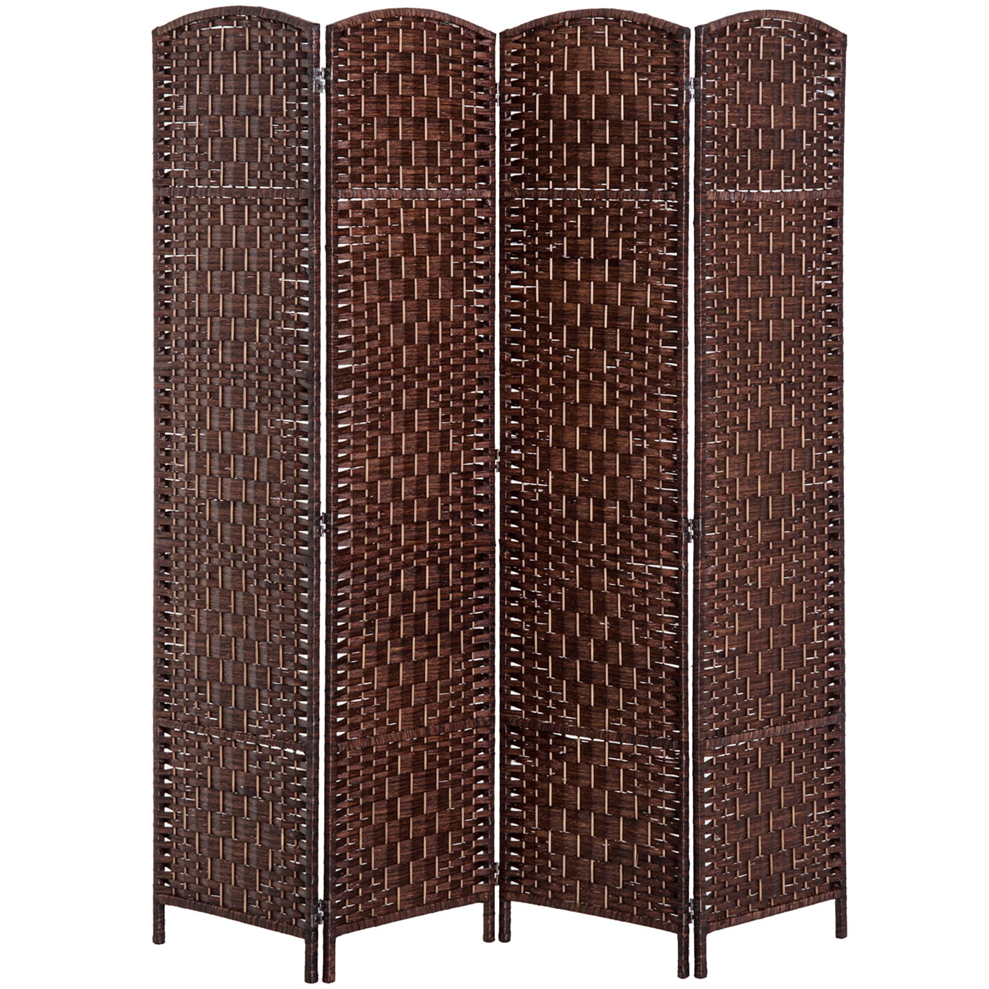 Snapklik.com : HOMCOM Room Divider 4 Panels Folding Privacy Screen 6FT ...