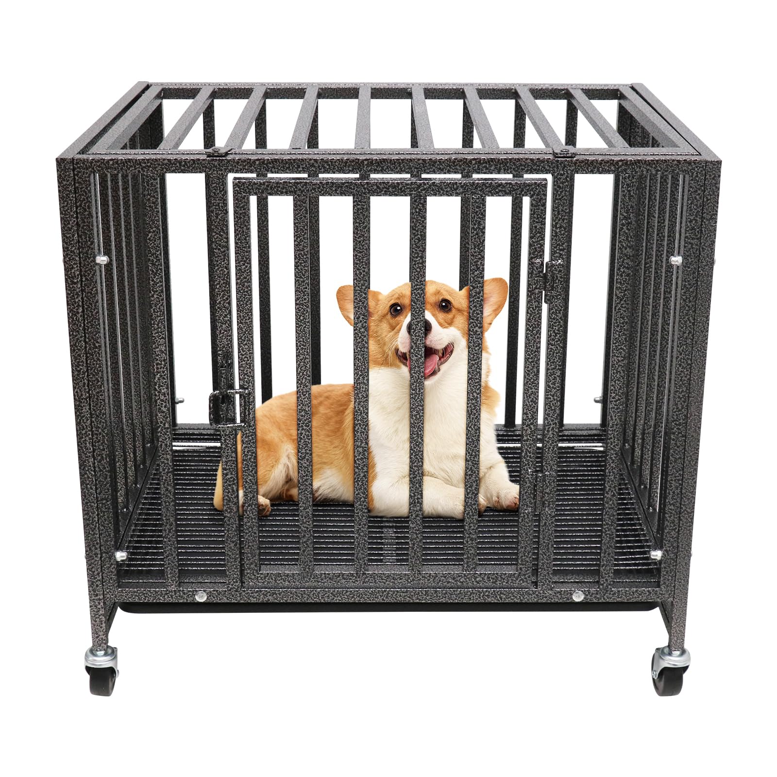 Loonpon Dog Crates for Small Dogs Under 25lbs,24.4 inch Heavy Duty ...