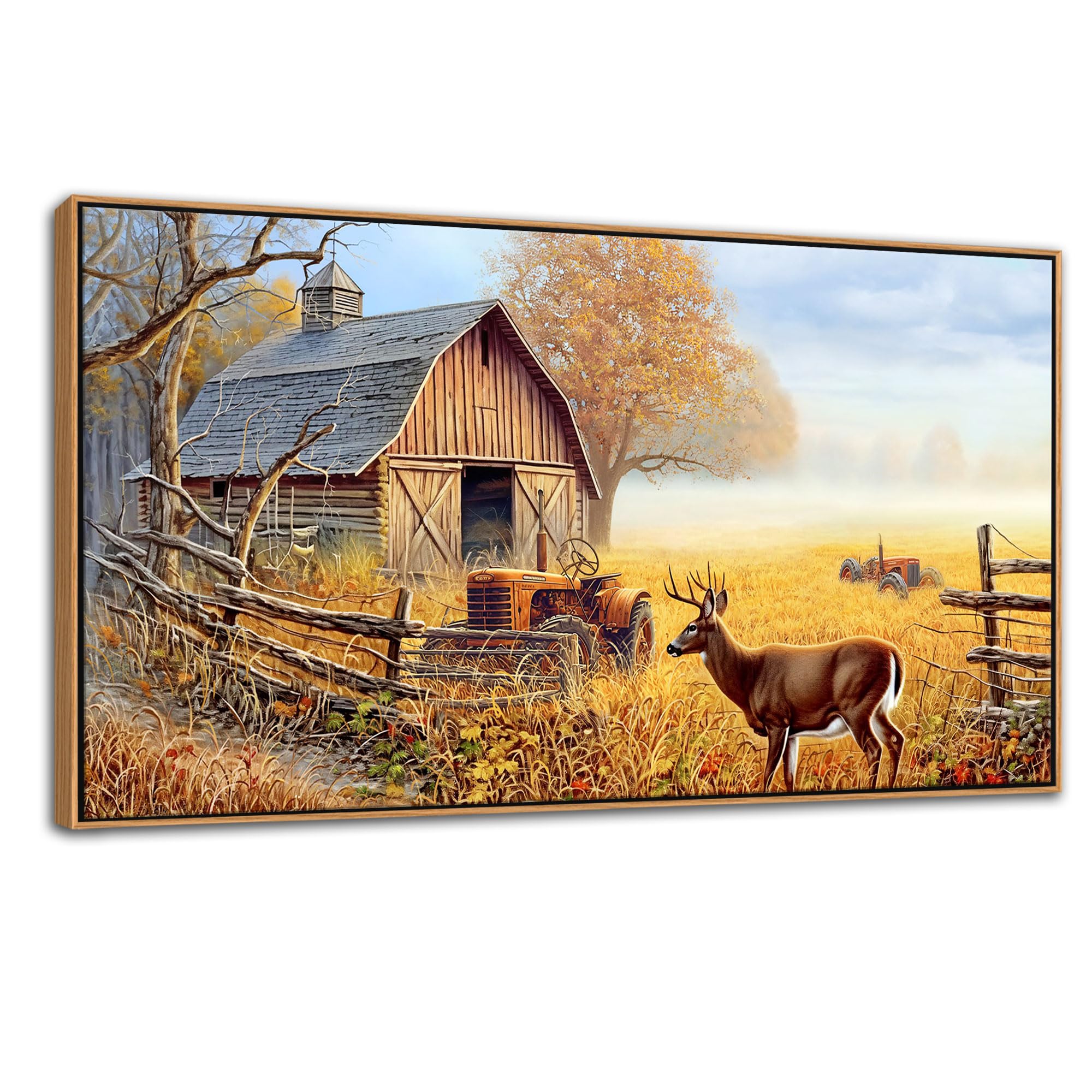 Amazon.com: JEAWA Animal Canvas Wall Art Decor - Deer Canvas for Wall ...