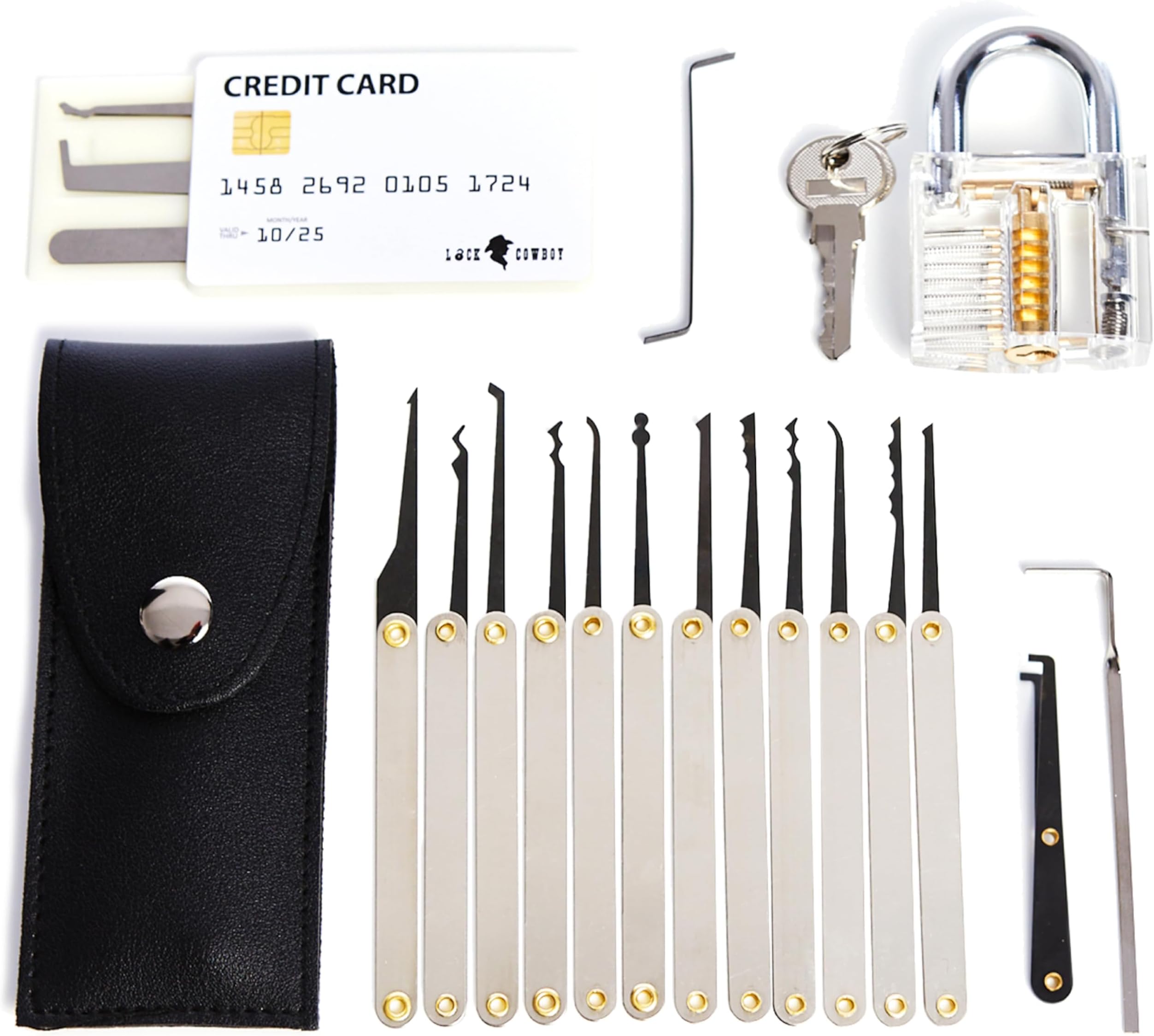 Lock Pick Set, [26 Pieces] Diyife Premium Practice Lock Picking Tools ...