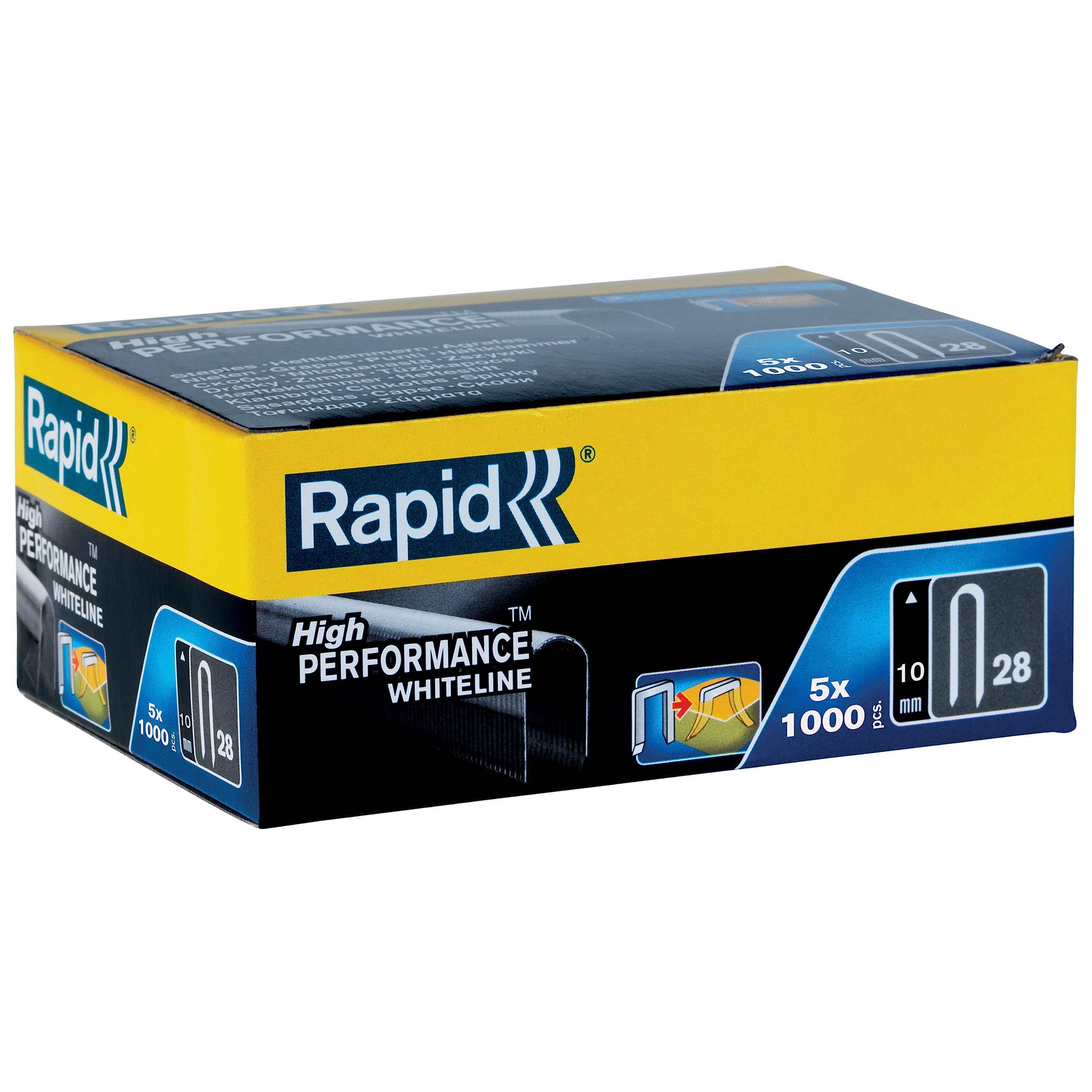 Rapid High Performance No.28 White Cable Staples, Leg Length: 10 mm ...